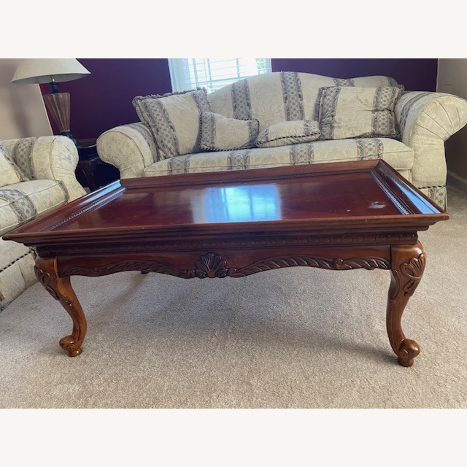 Dark Brown Coffee Table - AptDeco