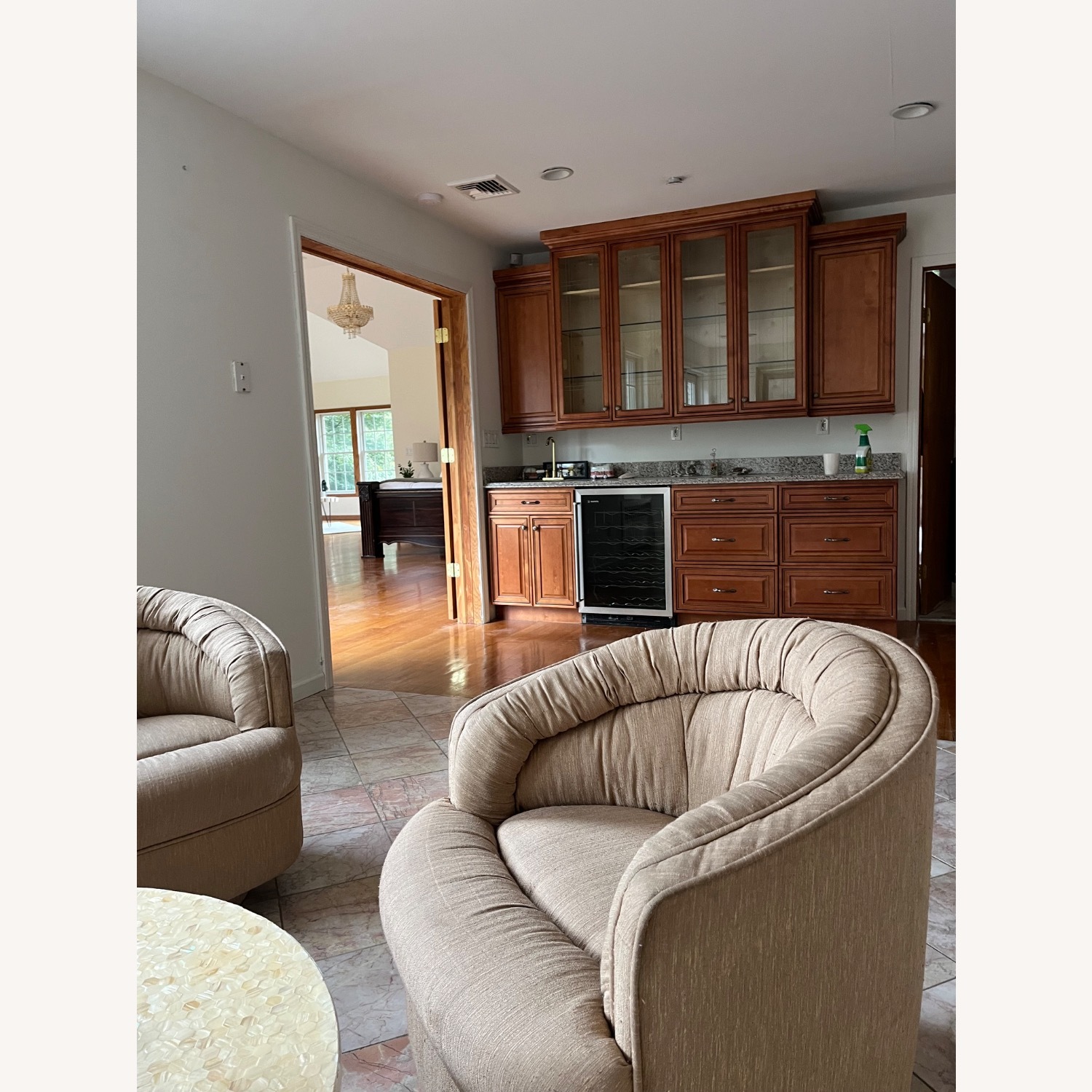Designs For Living By Gil Natural Accent Chairs - AptDeco