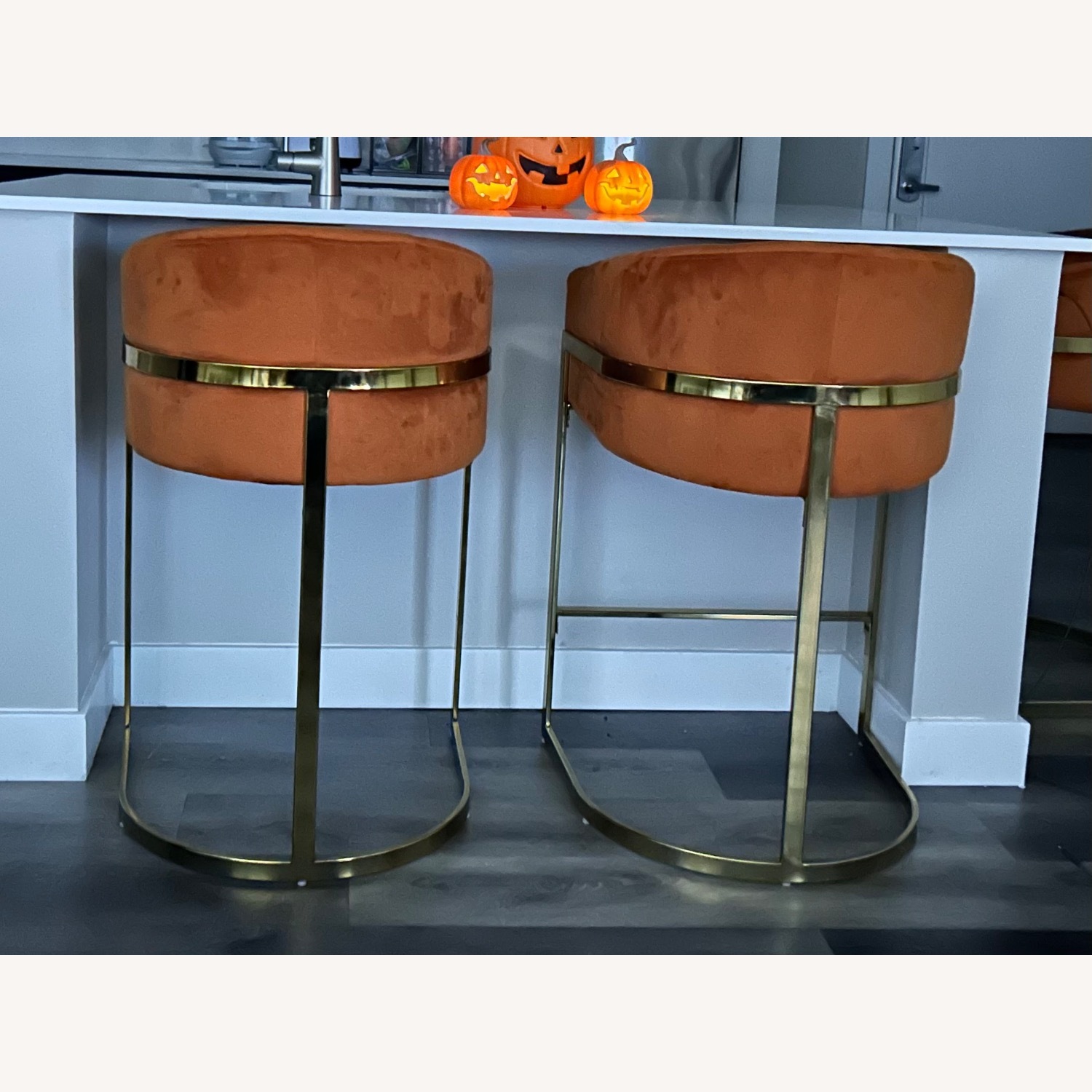 Orange Stools - AptDeco