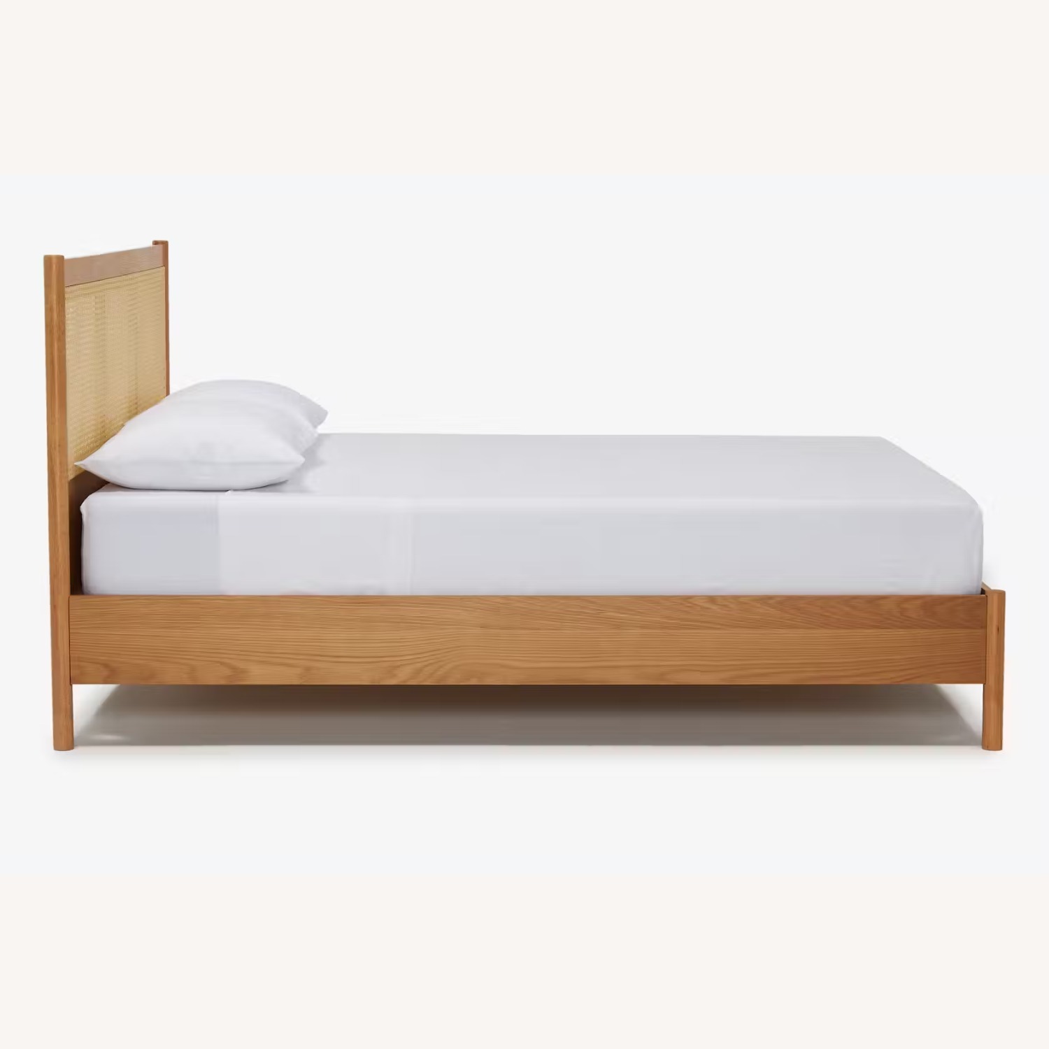 Joybird Cleo Natural Wood Queen Bed - AptDeco