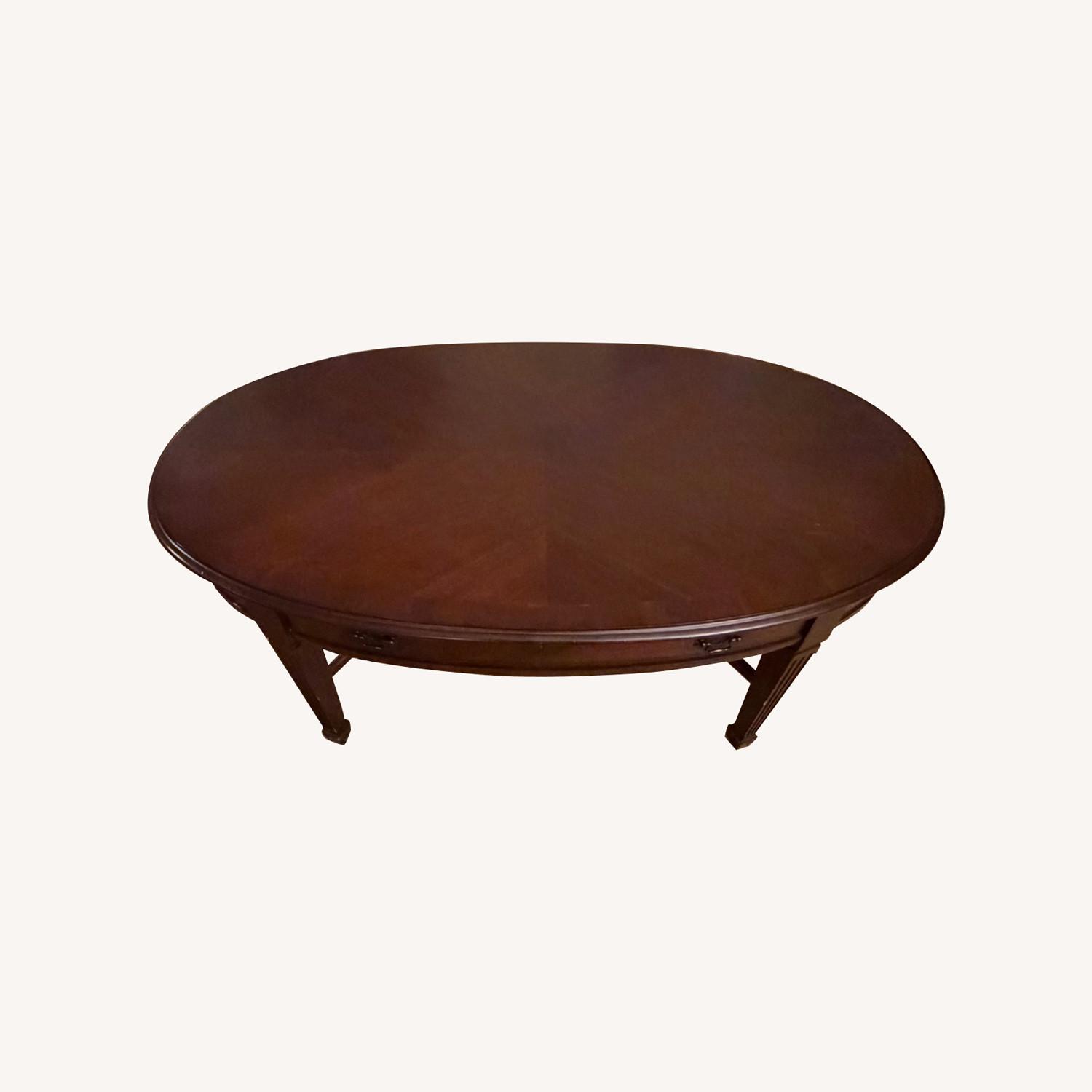 Drexel Abbey Oval Coffee Table - AptDeco
