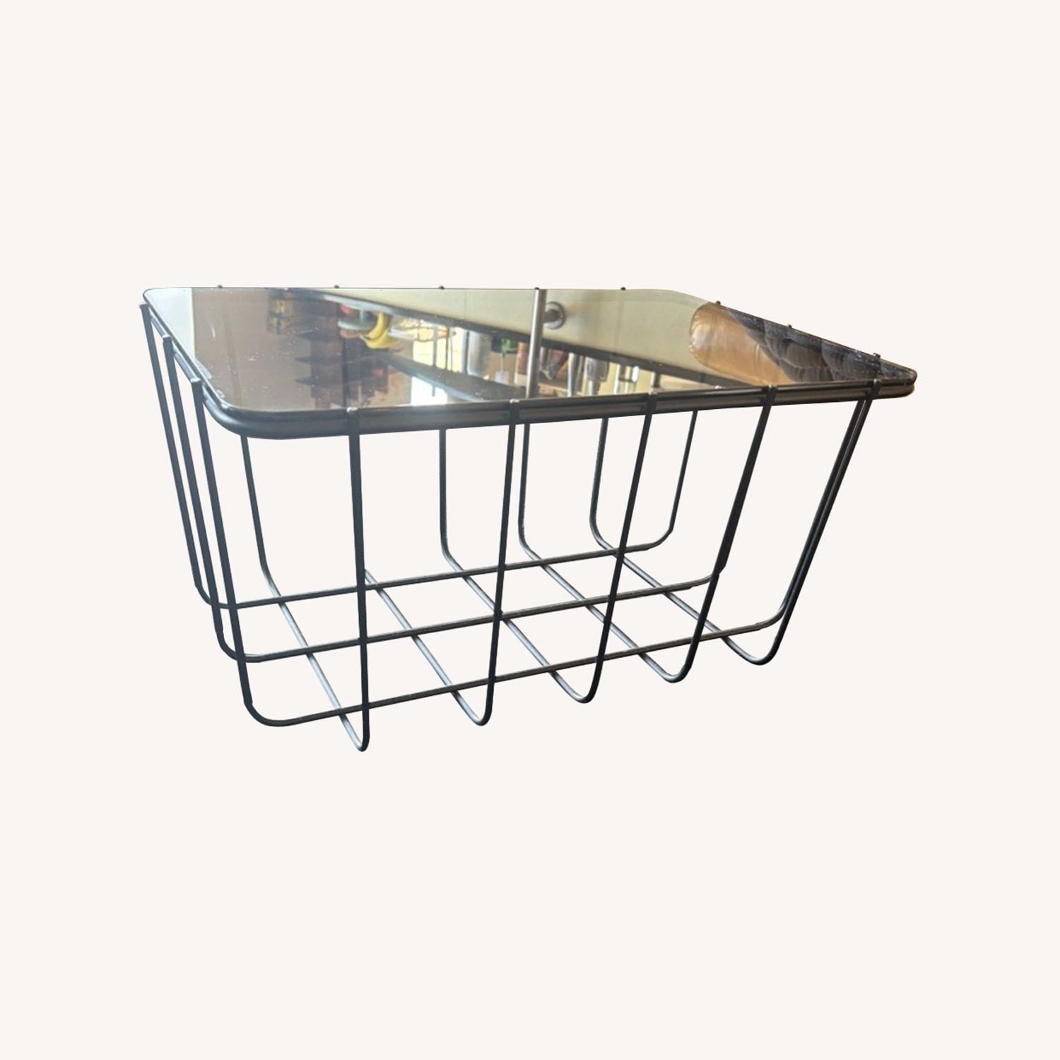 Blu Dot Scamp Small Table Black Metal Side Table - AptDeco