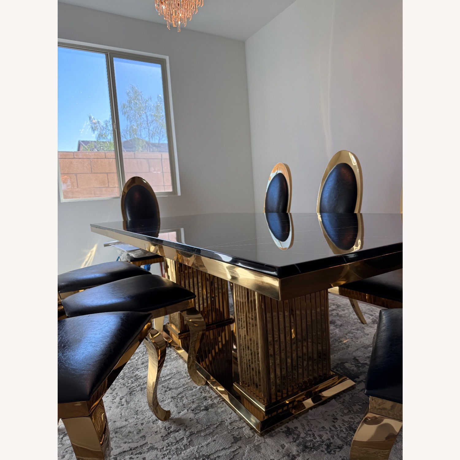 Black Ceramic Dining Set - AptDeco