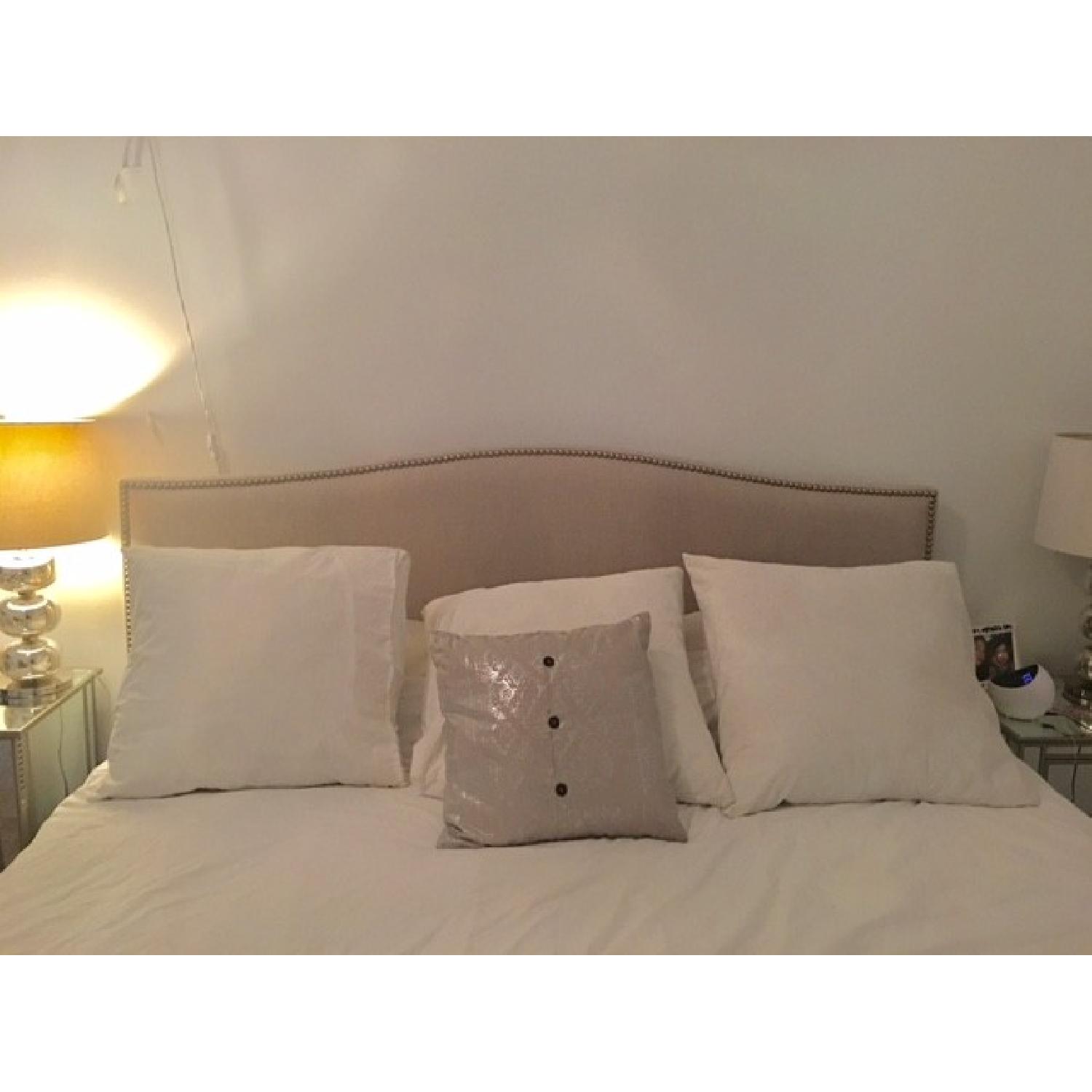 Crate & Barrel Collette King Size Bed Frame - AptDeco