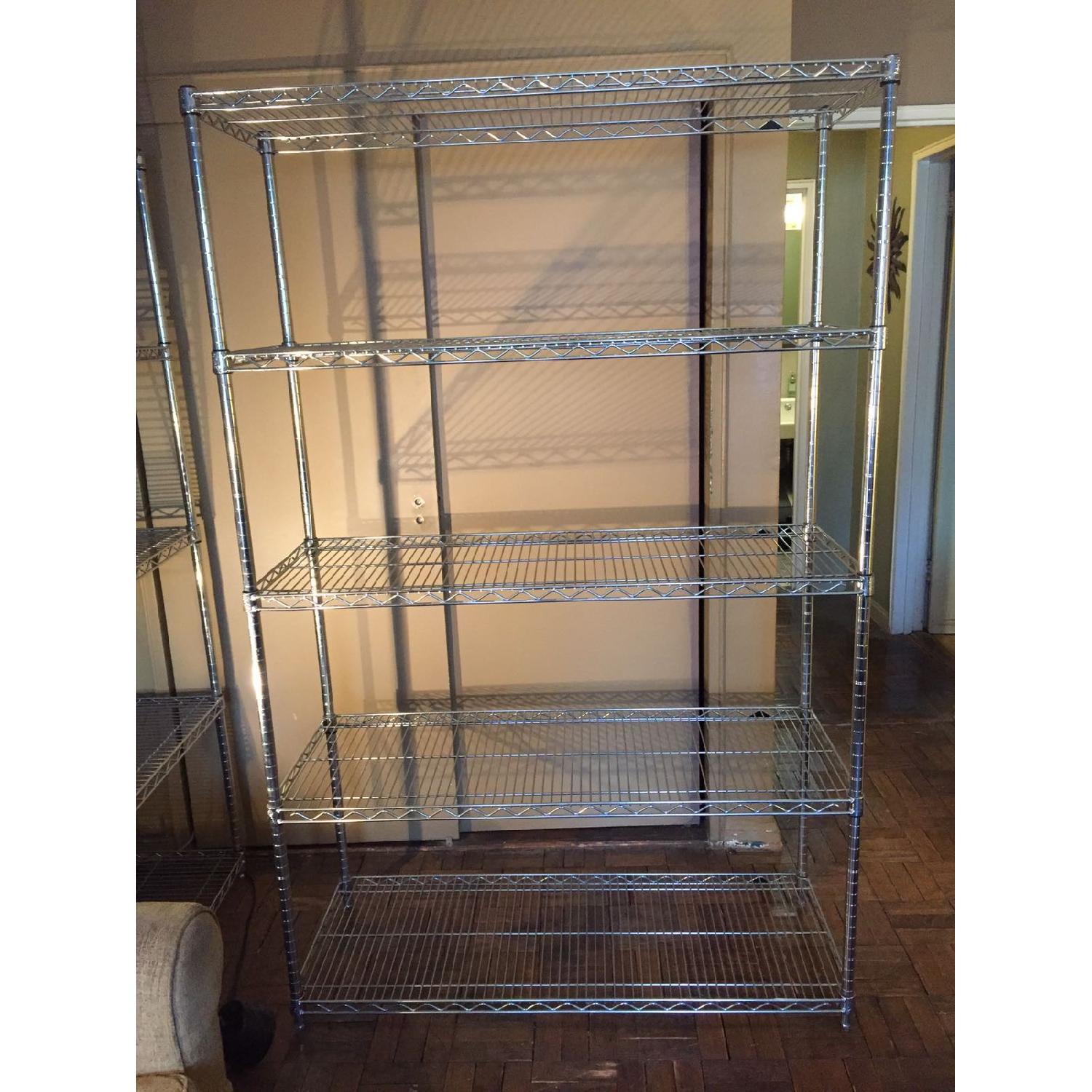 Metal Metro Shelves - AptDeco