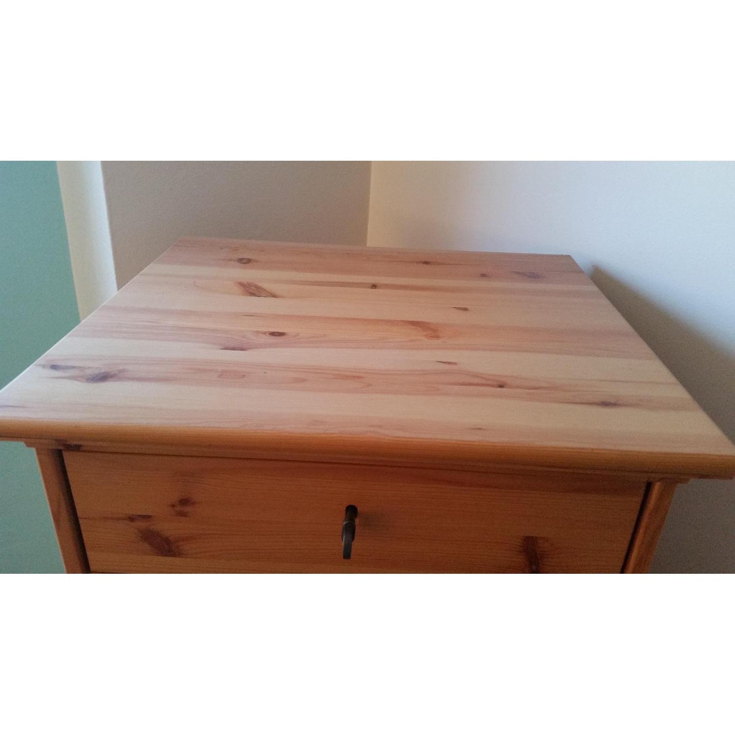 Ikea Hurdal Solid Hardwood 5 Drawer Chest - AptDeco