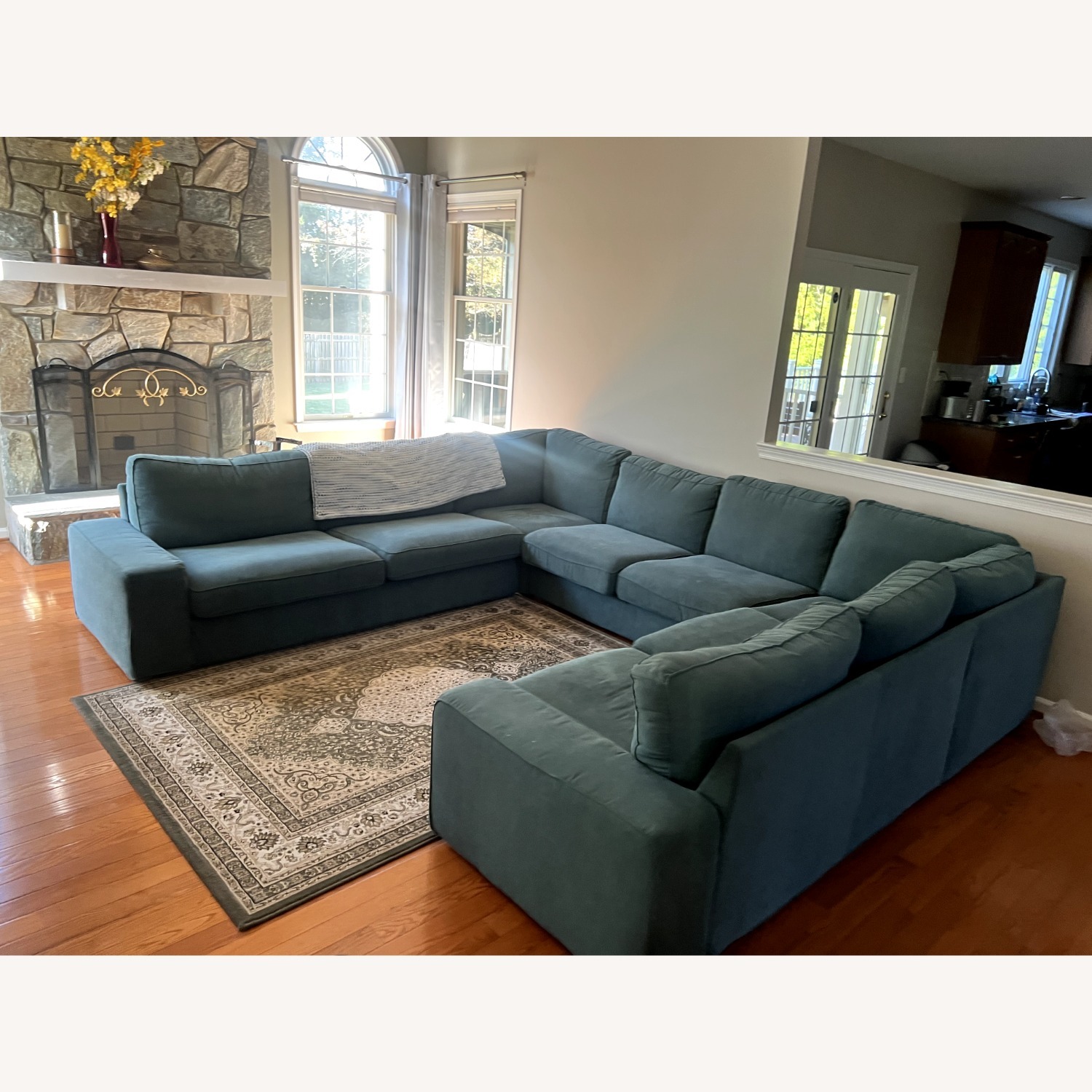 IKEA Sea Green Sofa - AptDeco