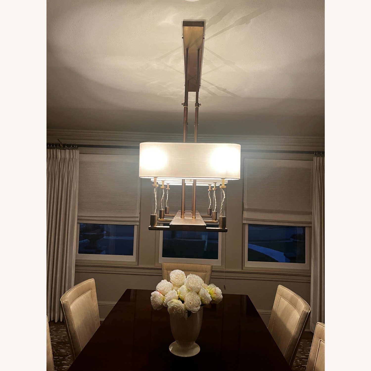 Baker Furniture Satin Brass Trianon Chandelier - AptDeco