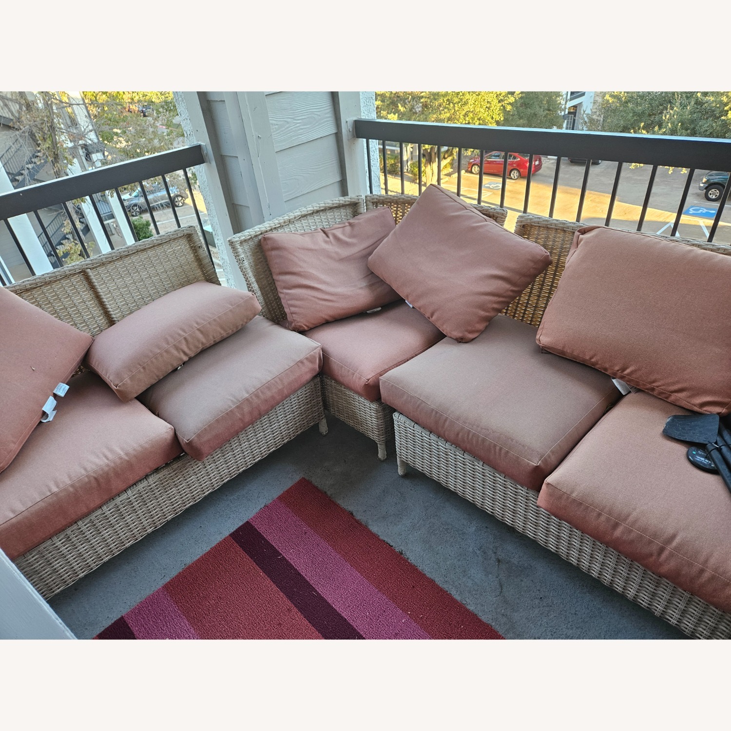 Outdoor Sectional Dining Set - AptDeco