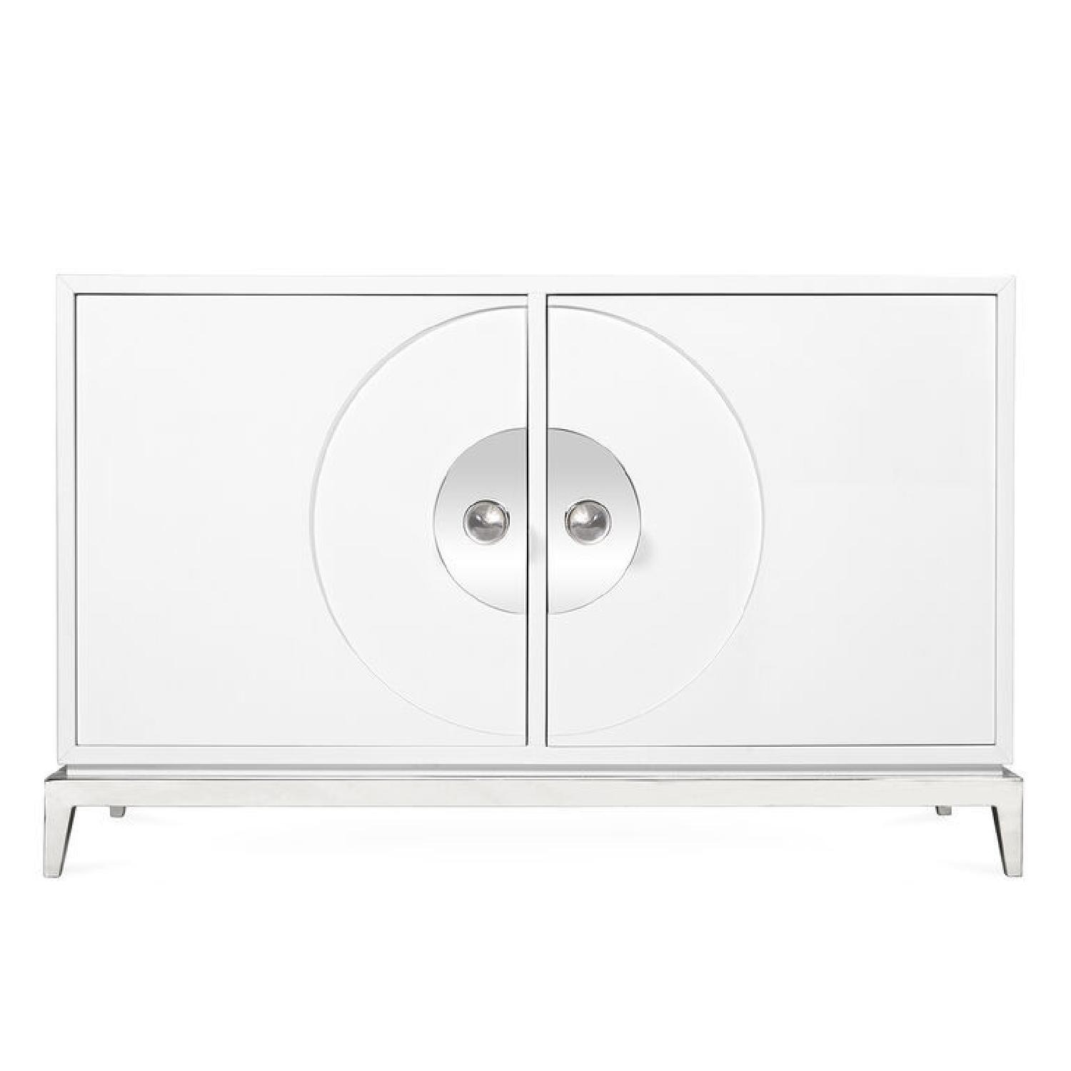 Jonathan Adler Channing White Lacquer Sideboard - AptDeco