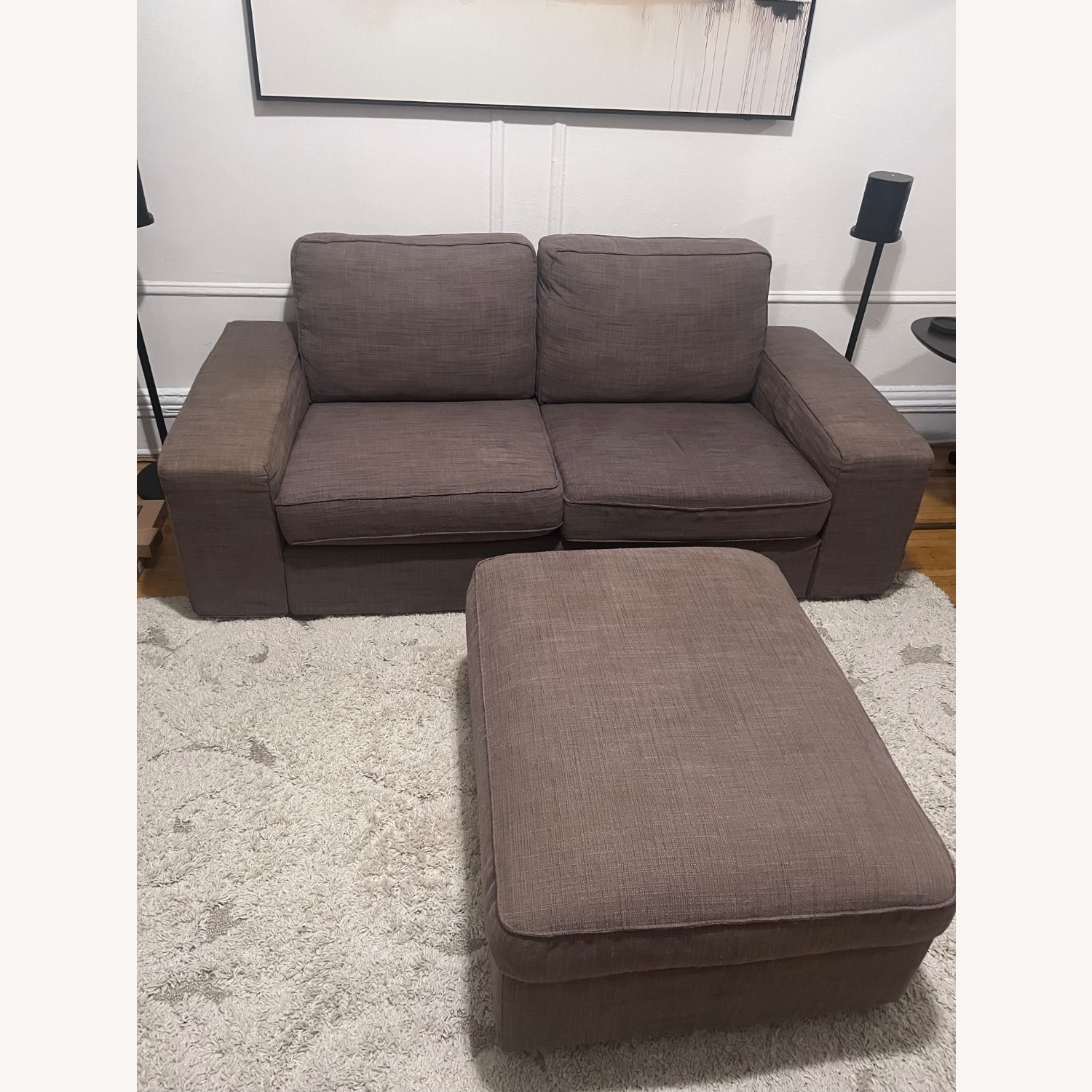 IKEA KIVIK Sofa with Ottoman - AptDeco