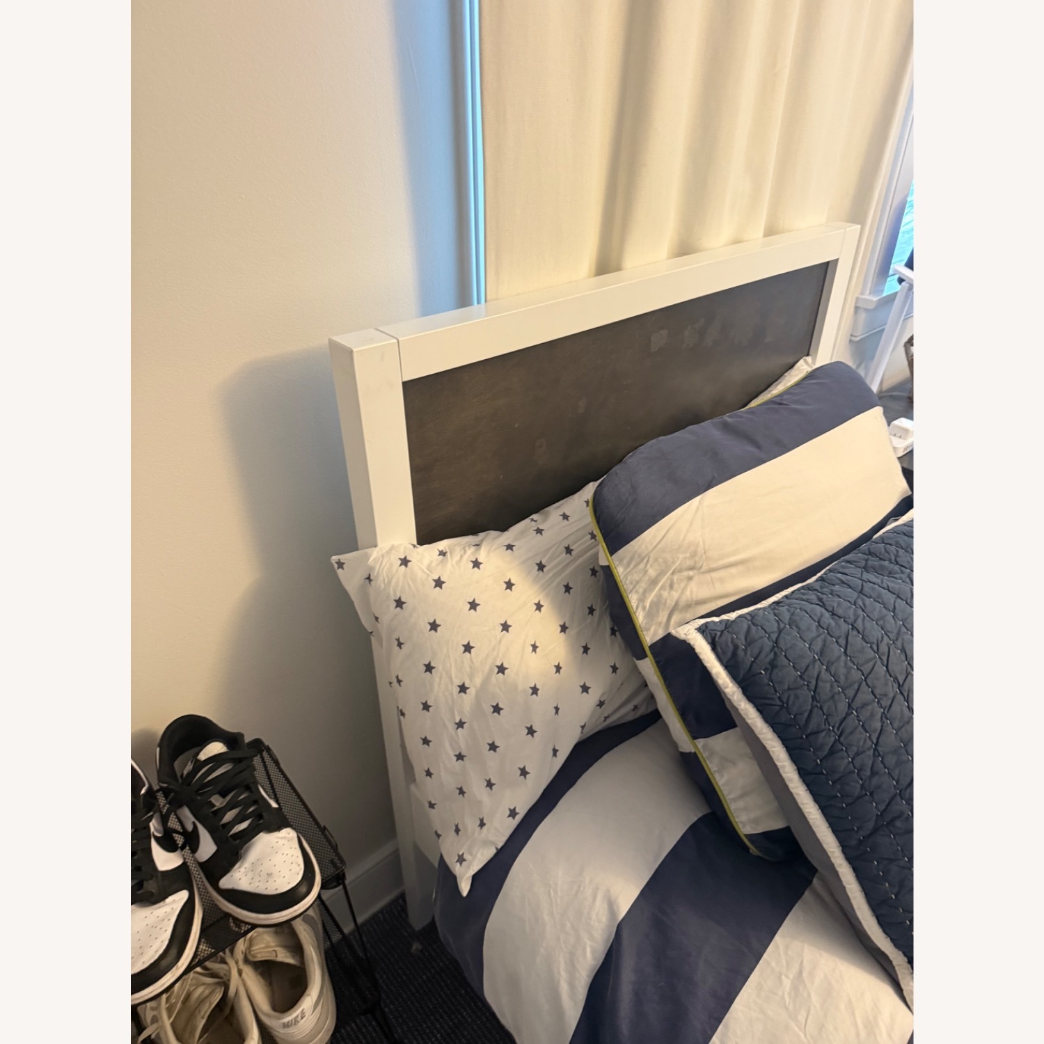Newport Cottages Devon White Wood Twin Bed - AptDeco