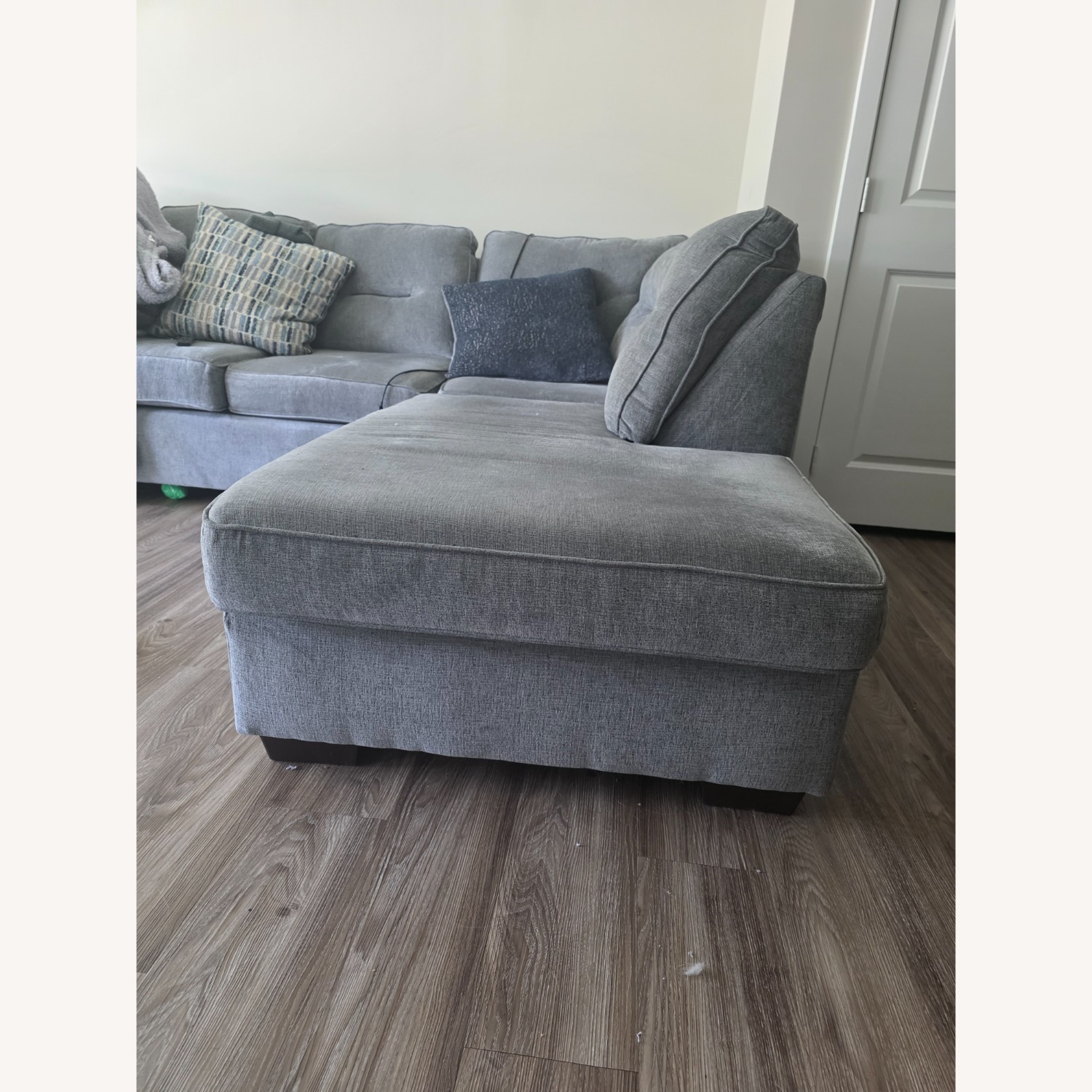 Dylan Slate 112'' 2 Piece Right Arm Facing Chaise Sectional - AptDeco
