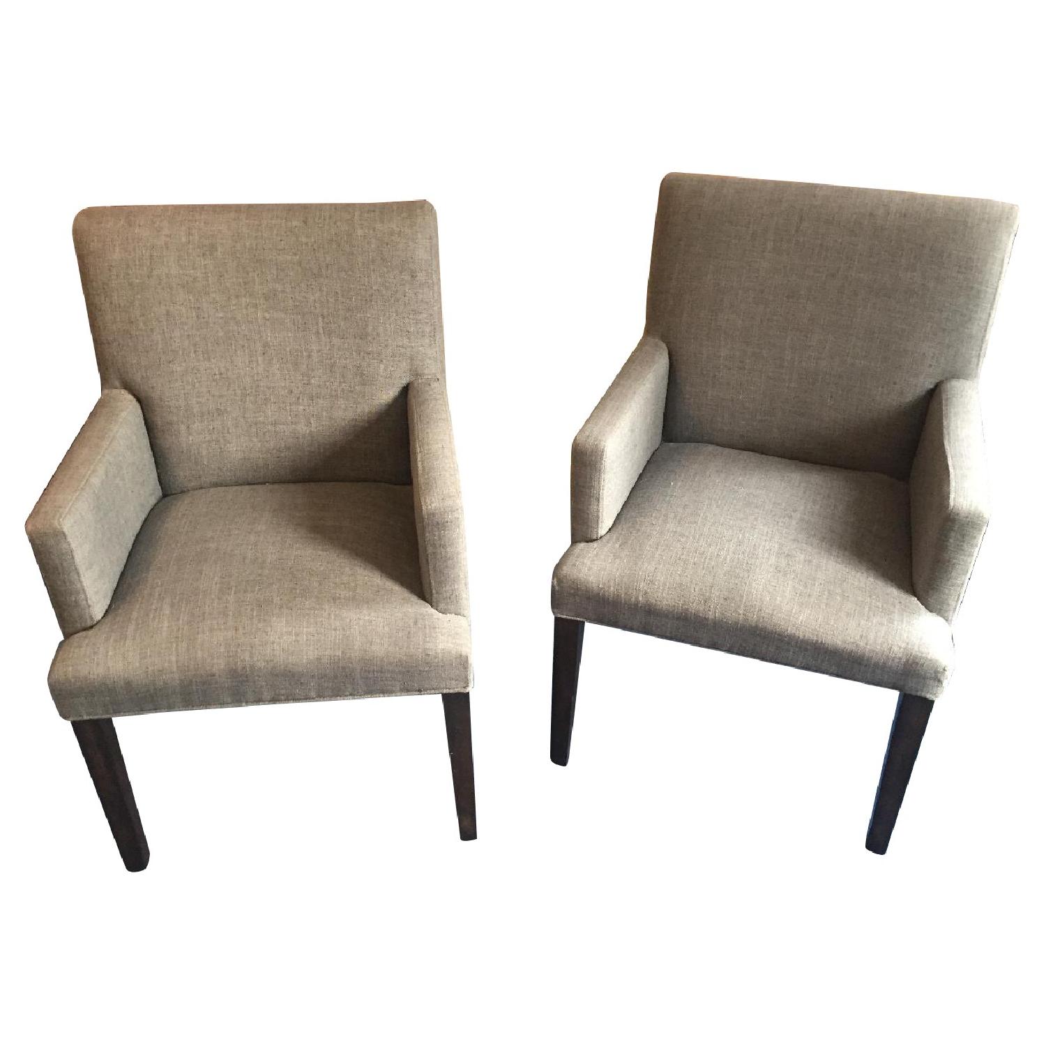 Threshold Parsons Upholstered Arm Chairs - AptDeco