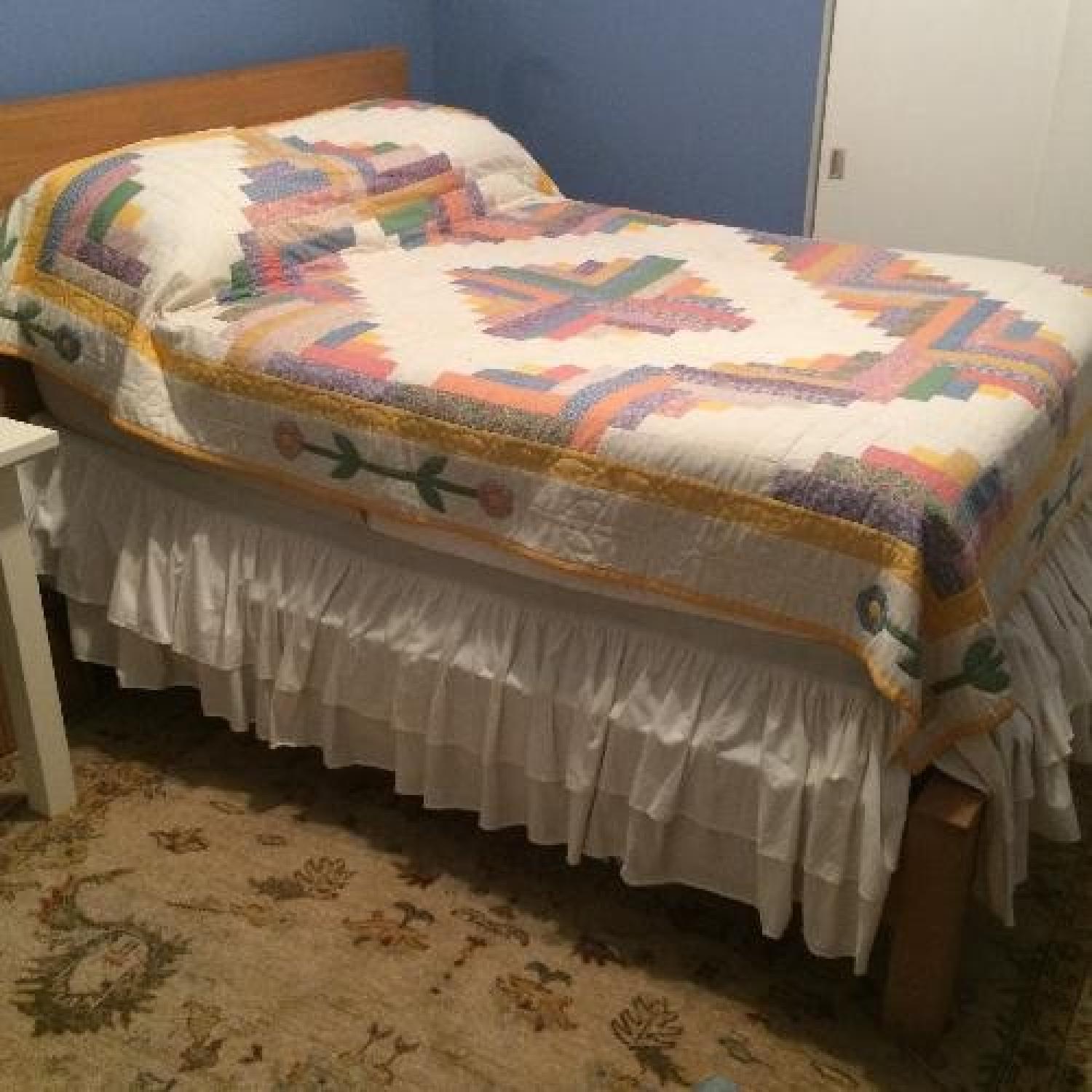 Crate & Barrel Elan Full Size Wood Bed Frame - AptDeco