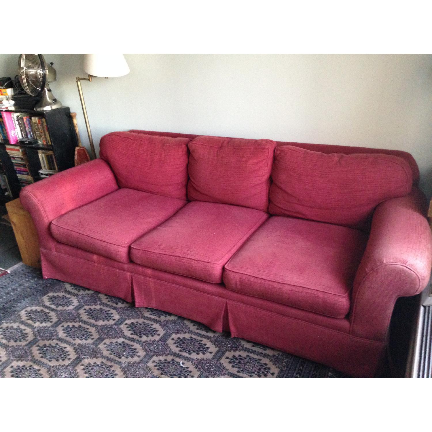 Pottery Barn Three-Seater Couch - AptDeco