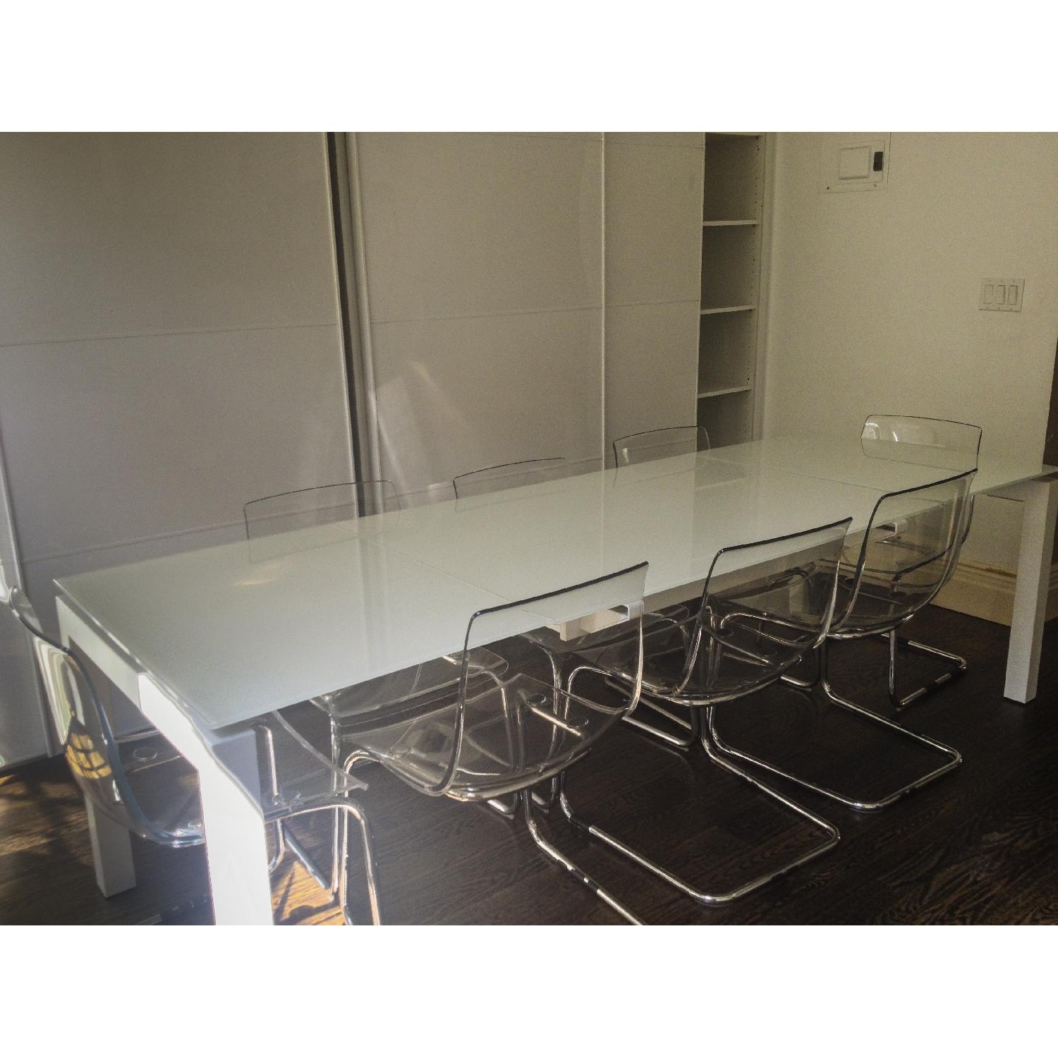 Calligaris Baron Extension Table with Metal Base - AptDeco