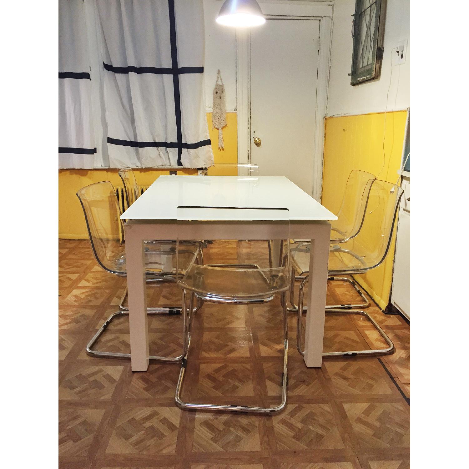 Calligaris Baron Extension Table with Metal Base - AptDeco