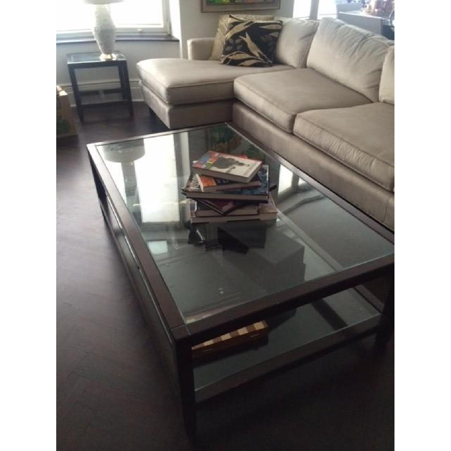 Pottery Barn Coffee Table + Side Tables - AptDeco