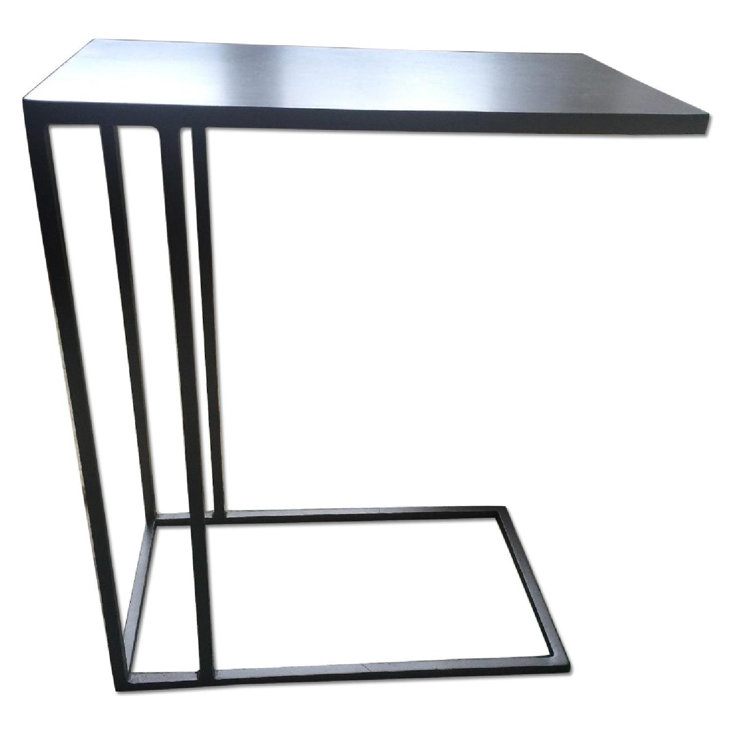 CB2 Industrial Iron C-Table - AptDeco