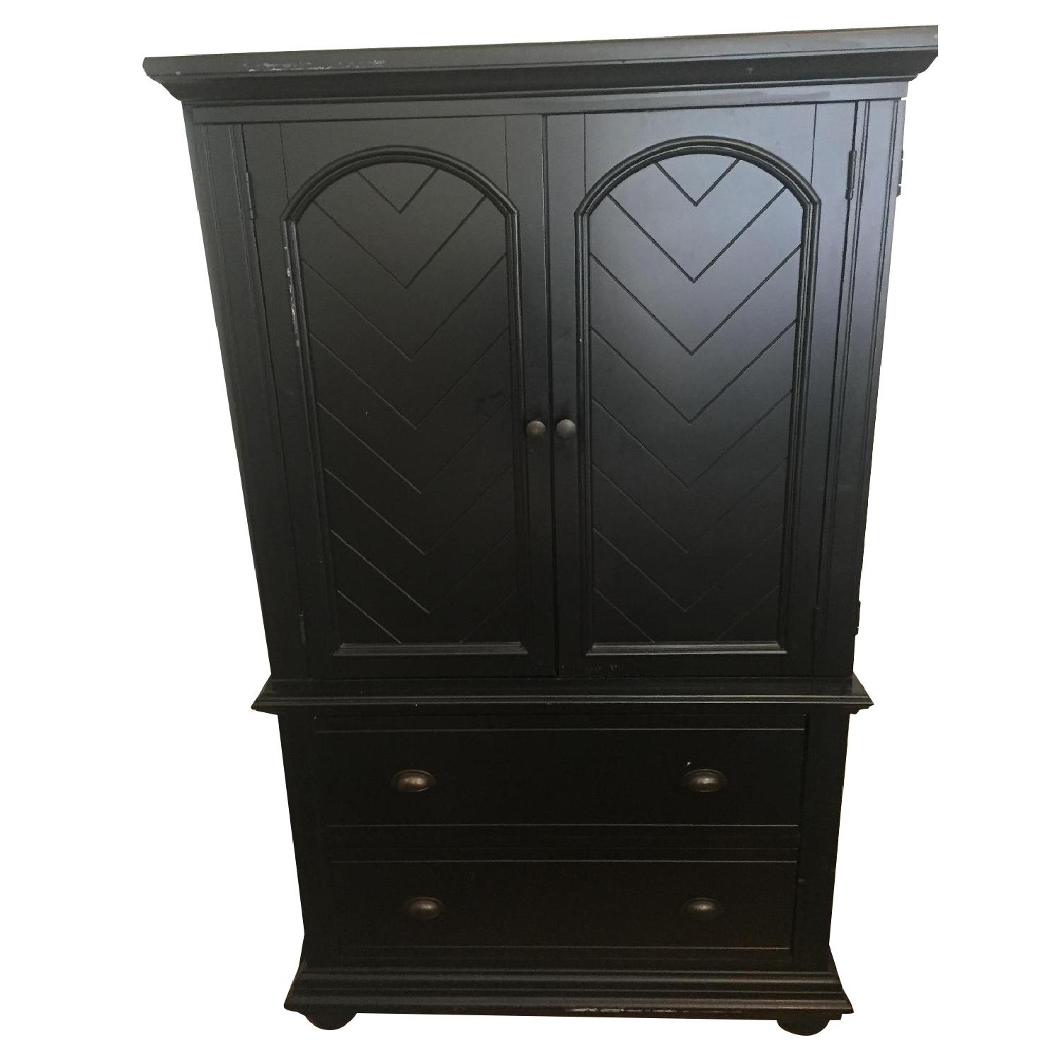 Bob's Black Armoire - AptDeco