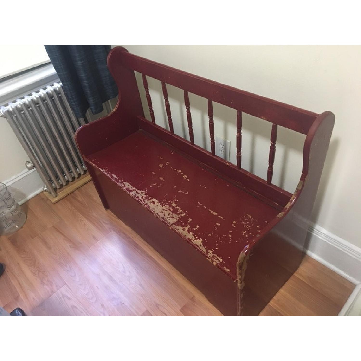 Antique Storage Bench - AptDeco