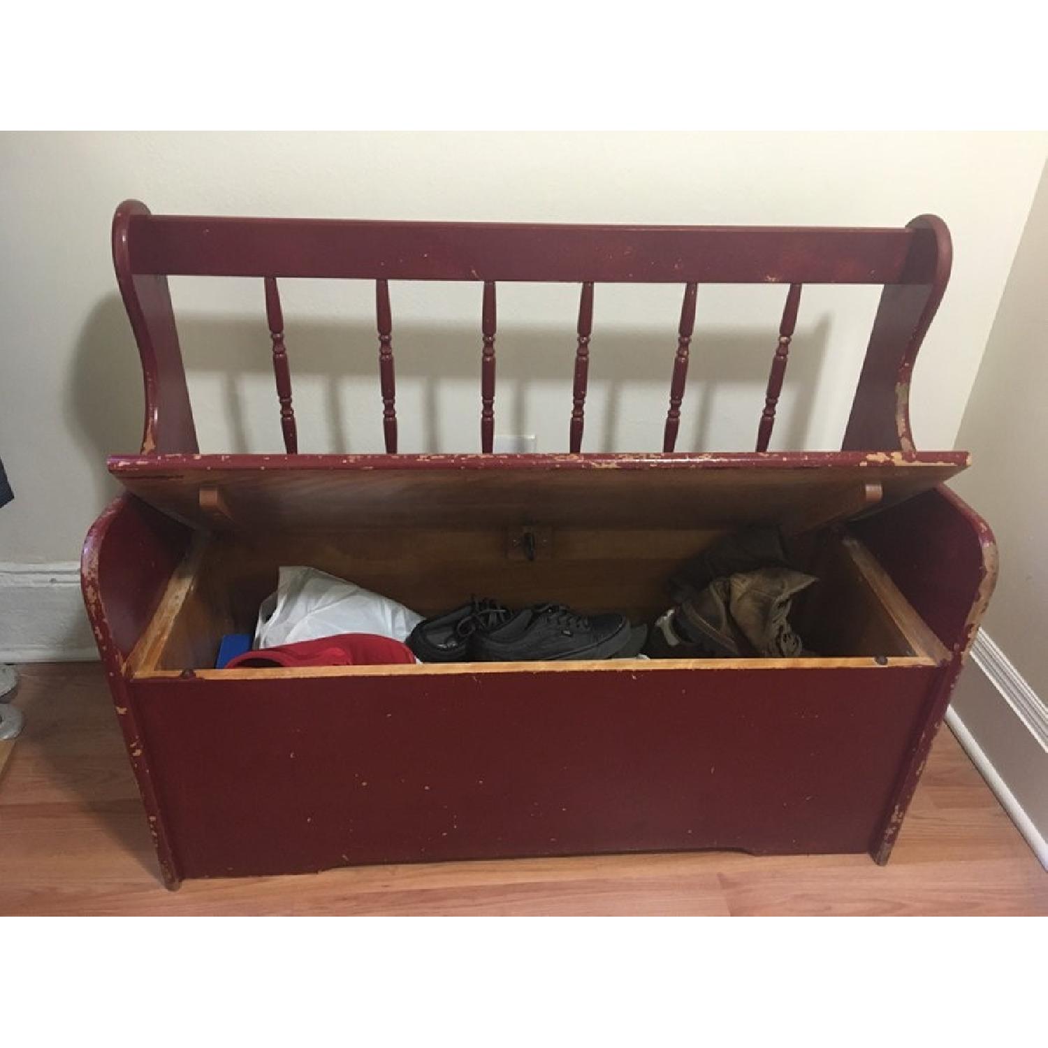 Antique Storage Bench - AptDeco