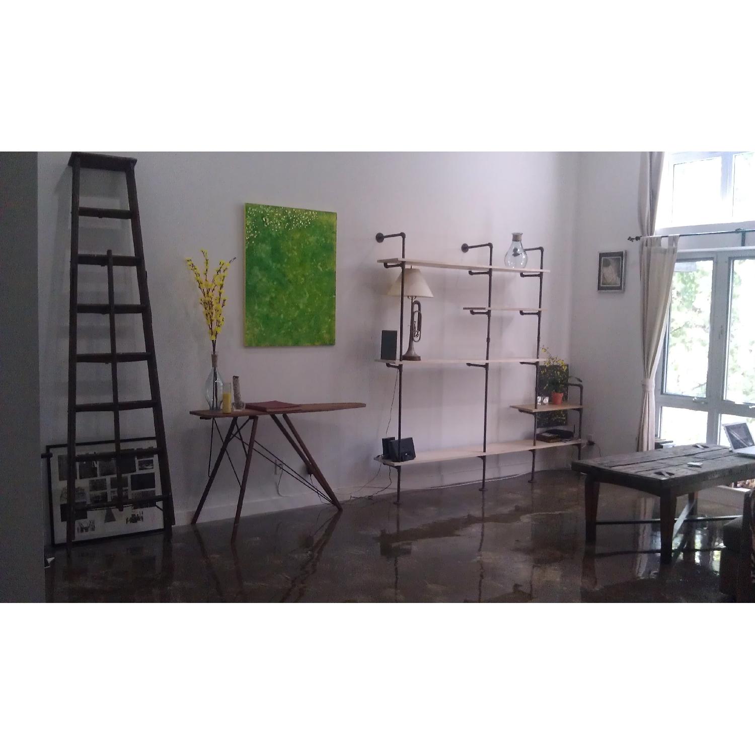 Industrial Steampunk Wall Mounted Bookcase - AptDeco