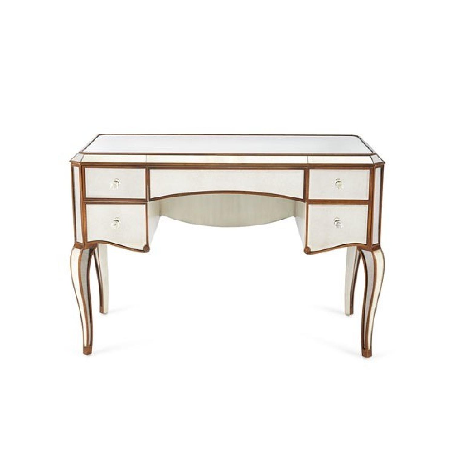 Horchow Claudia Mirrored Desk - AptDeco
