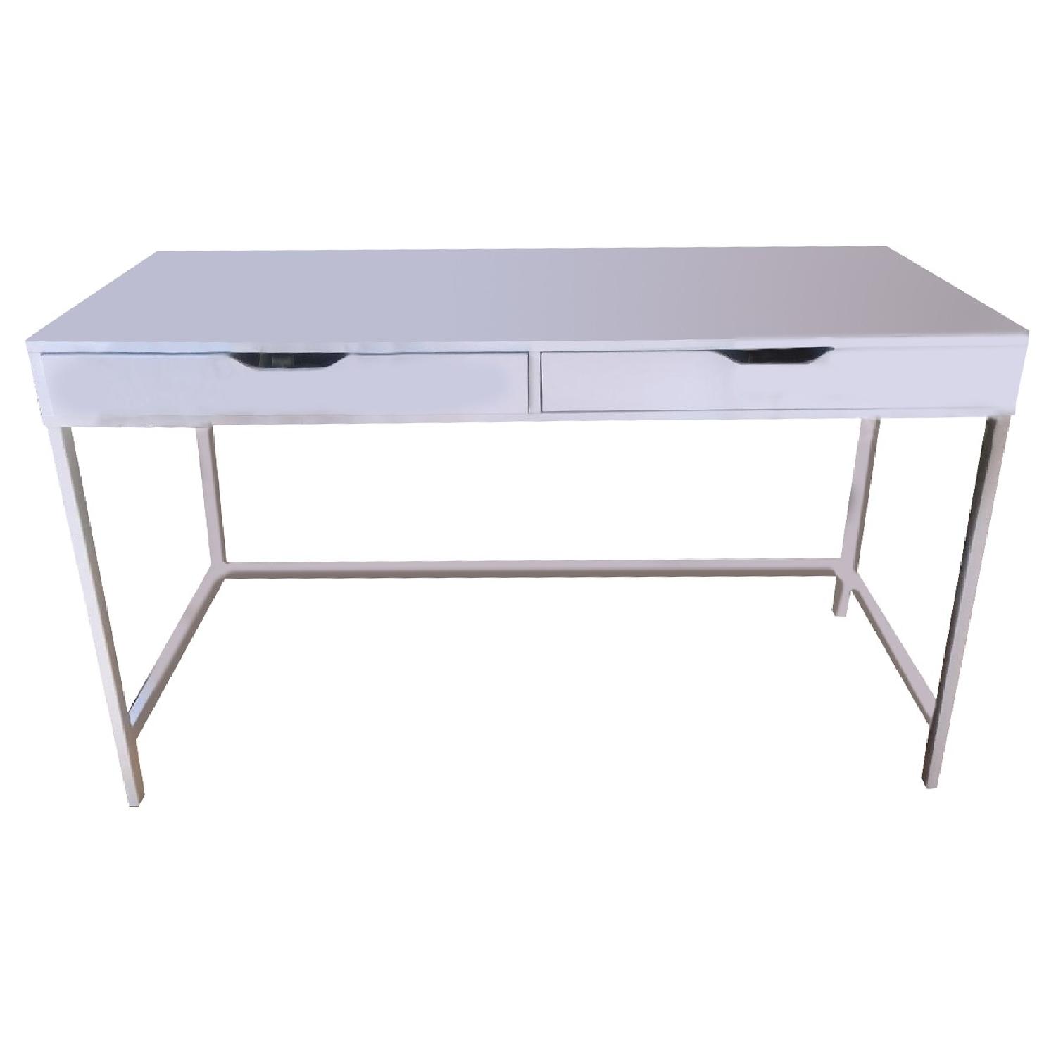 Ikea Alex 2 Drawer White Desk/Table - AptDeco