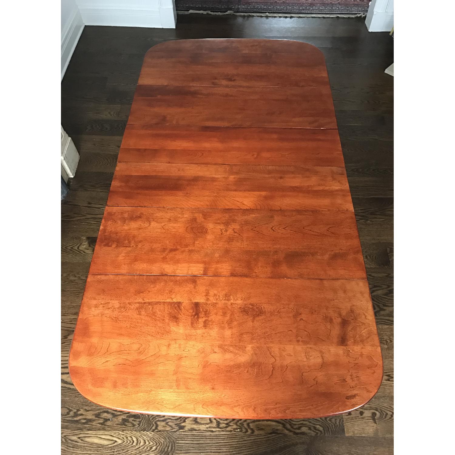 Antique Adjustable Cherry Wood Dining Table - AptDeco