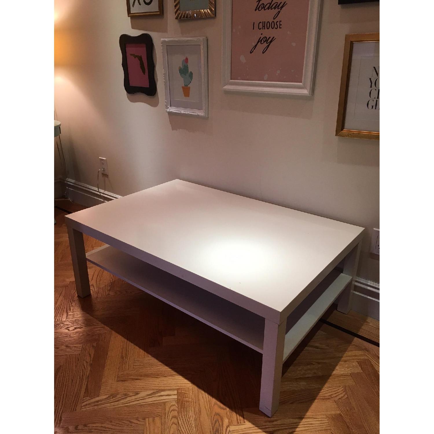 Ikea White Coffee Table - AptDeco