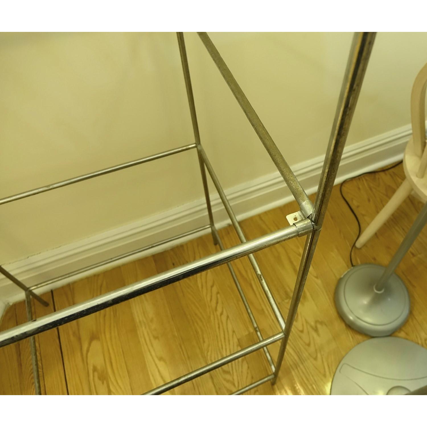 Custom Chrome Metal Frame Rack Shelf Display Stand - AptDeco