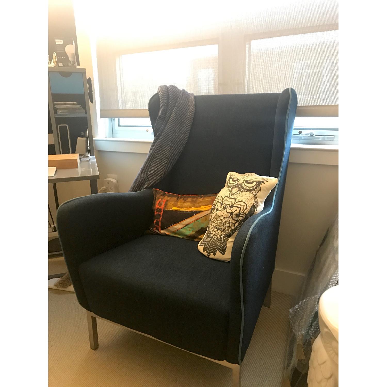 Cb2 wingback chair store