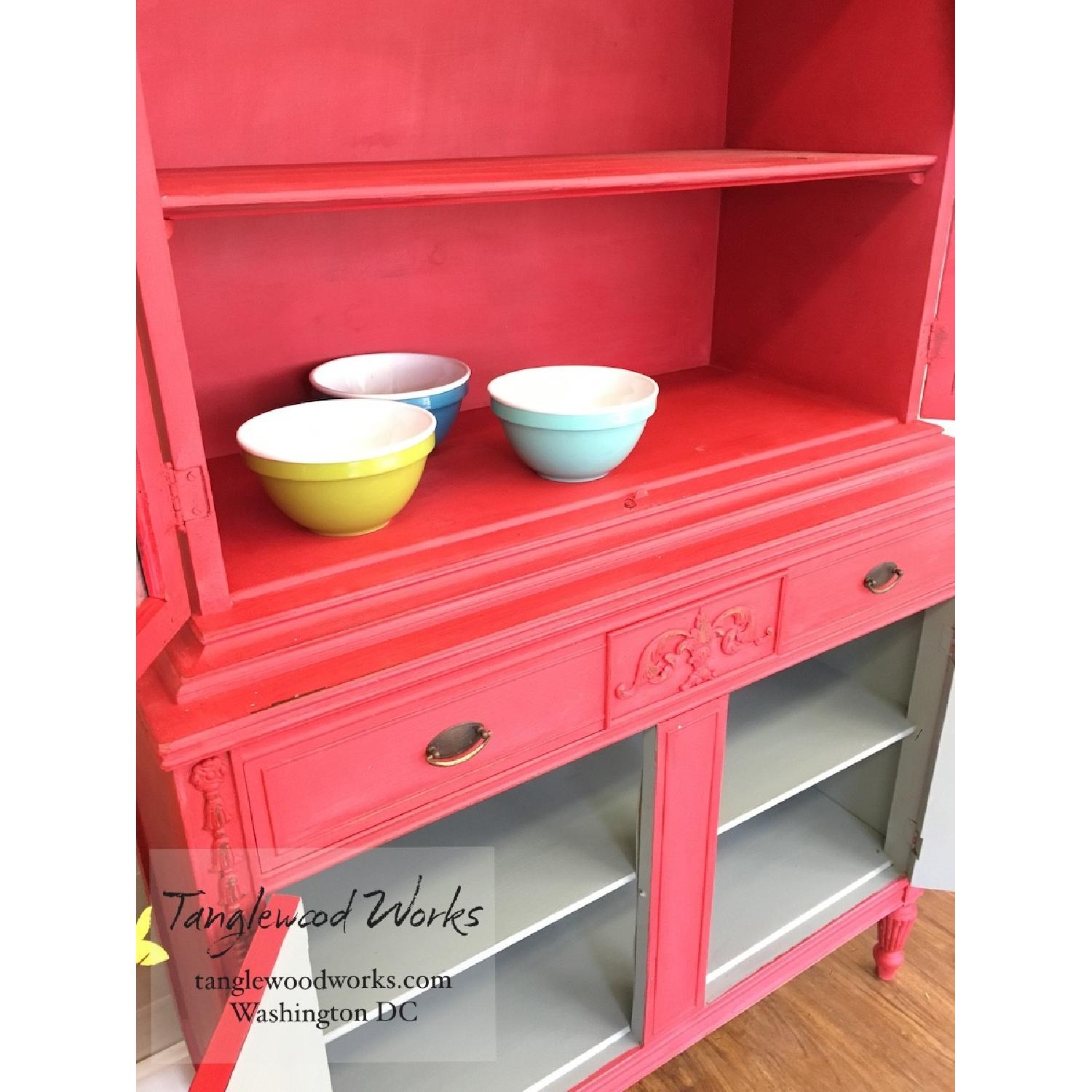 Red Pie Safe Cupboard - AptDeco