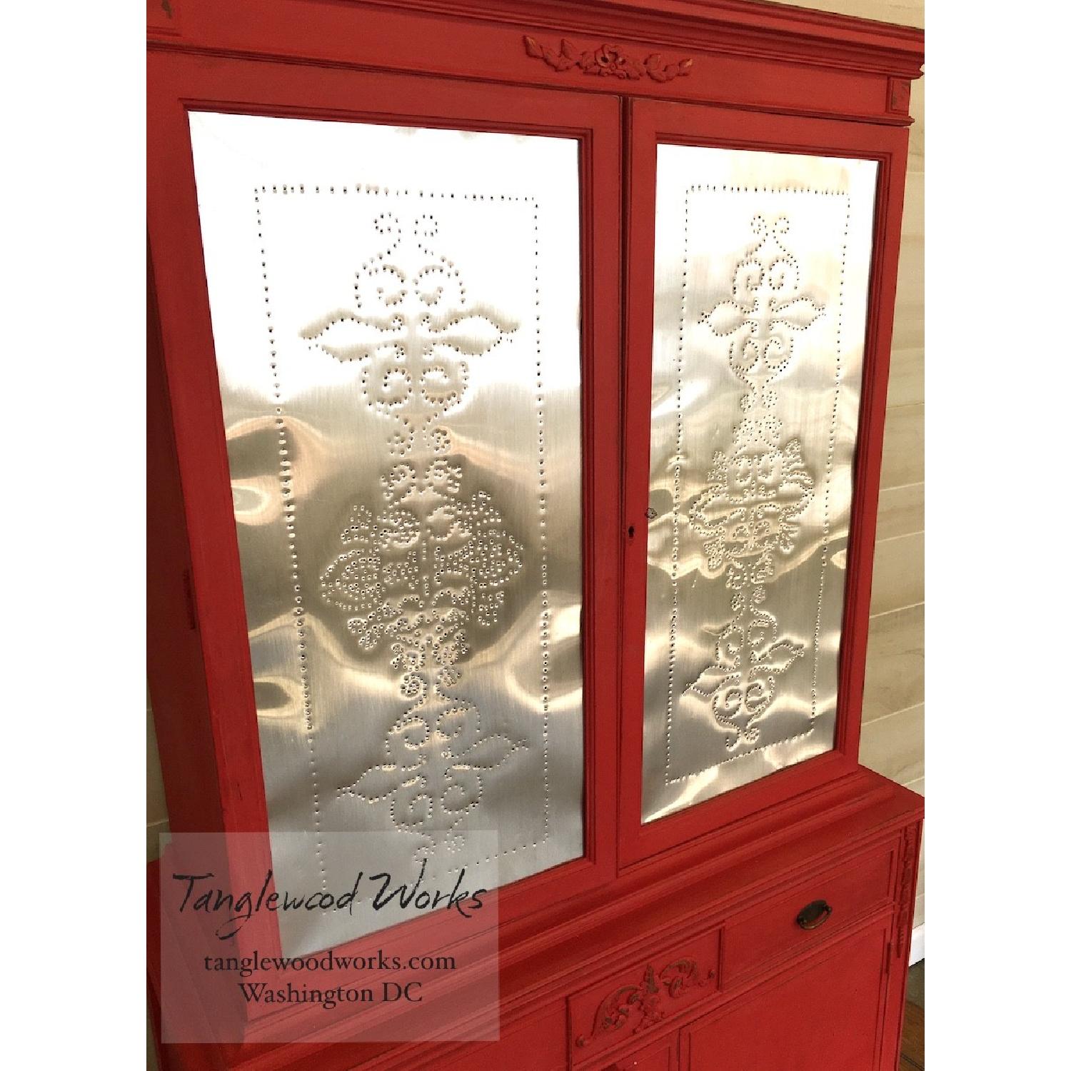 Red Pie Safe Cupboard - AptDeco