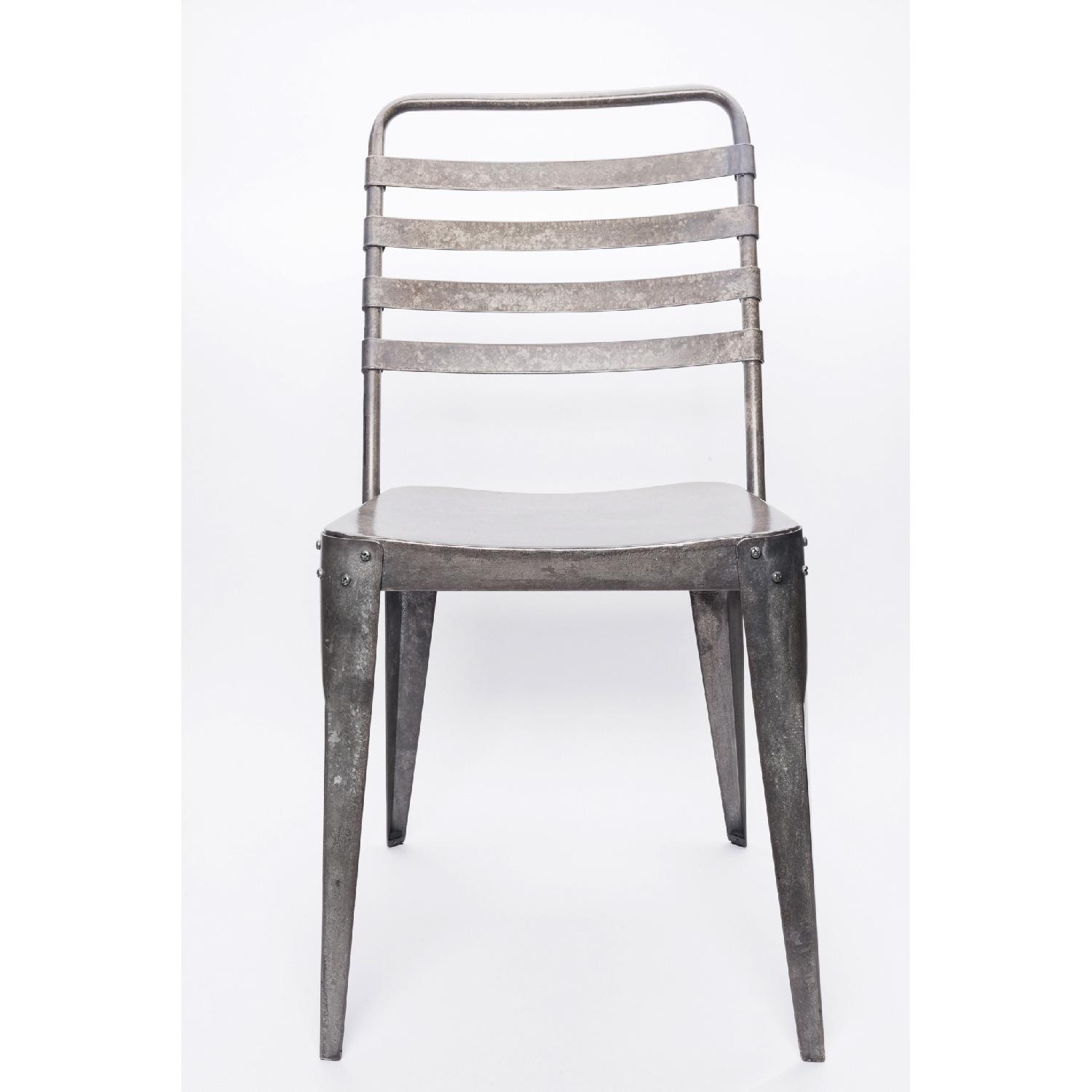 CB2 Metal Industrial Loft Chairs - AptDeco