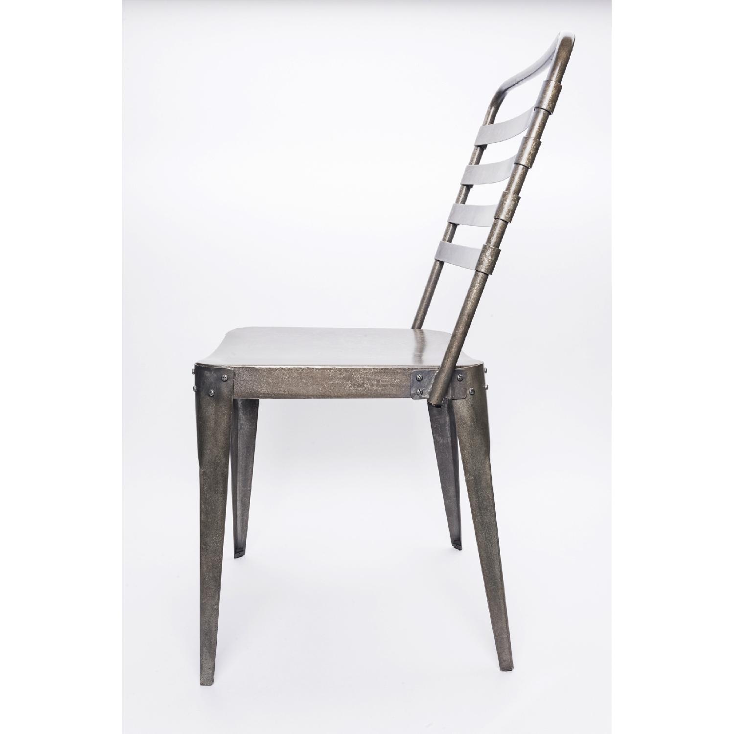 CB2 Metal Industrial Loft Chairs - AptDeco