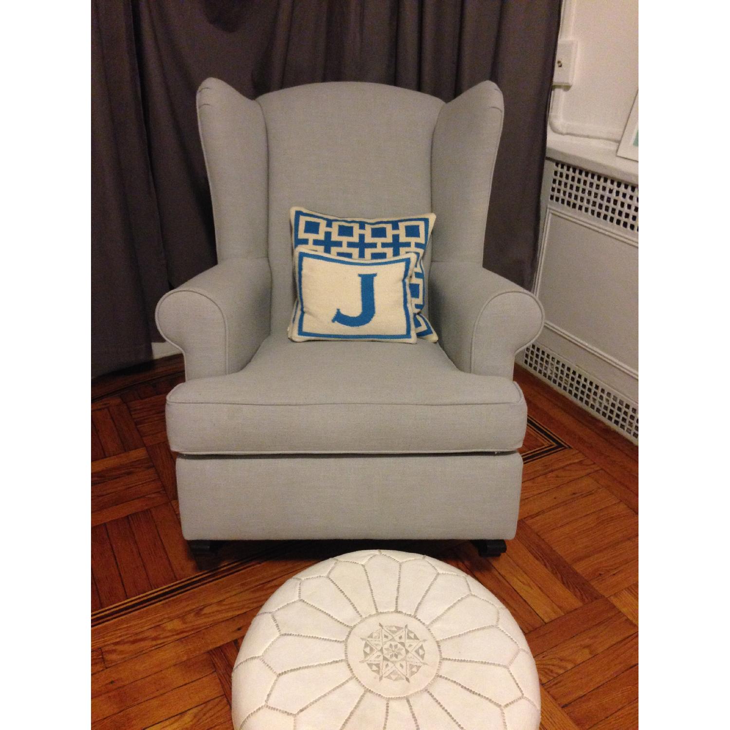 Pottery Barn Wingback Rocker - AptDeco