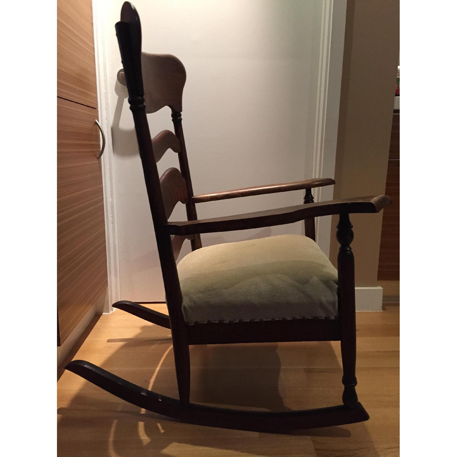 Late 1800's Antique Wood Rocker - AptDeco