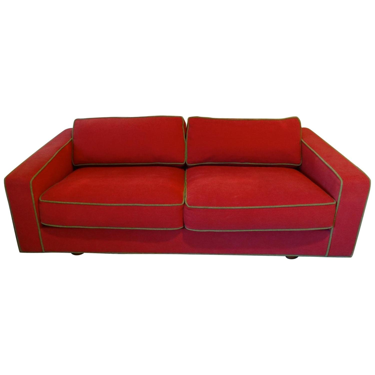 Mid Century Modern Square Arm Sofa - AptDeco