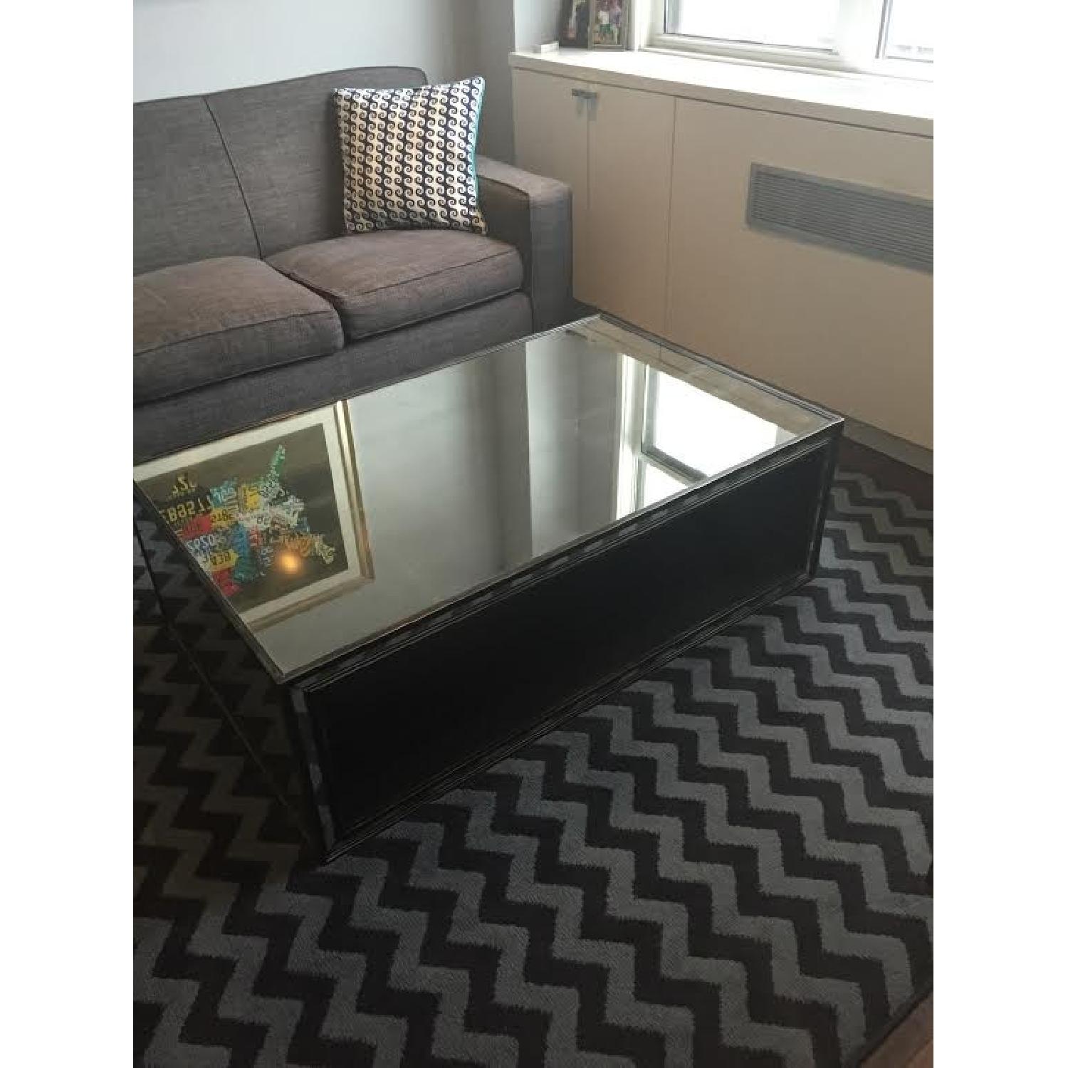 Restoration Hardware Strand Mirrored Coffee Table - AptDeco