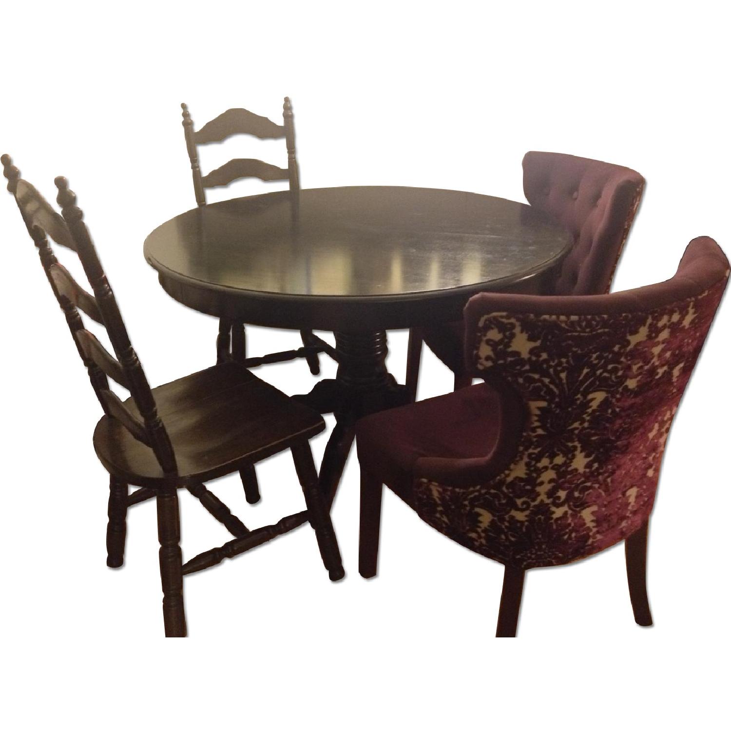 Pier 1 Black Table w/ 4 Chairs - AptDeco