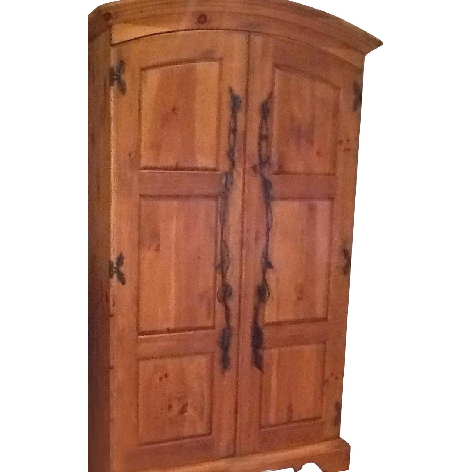 Oak Armoire/Wardrobe - AptDeco