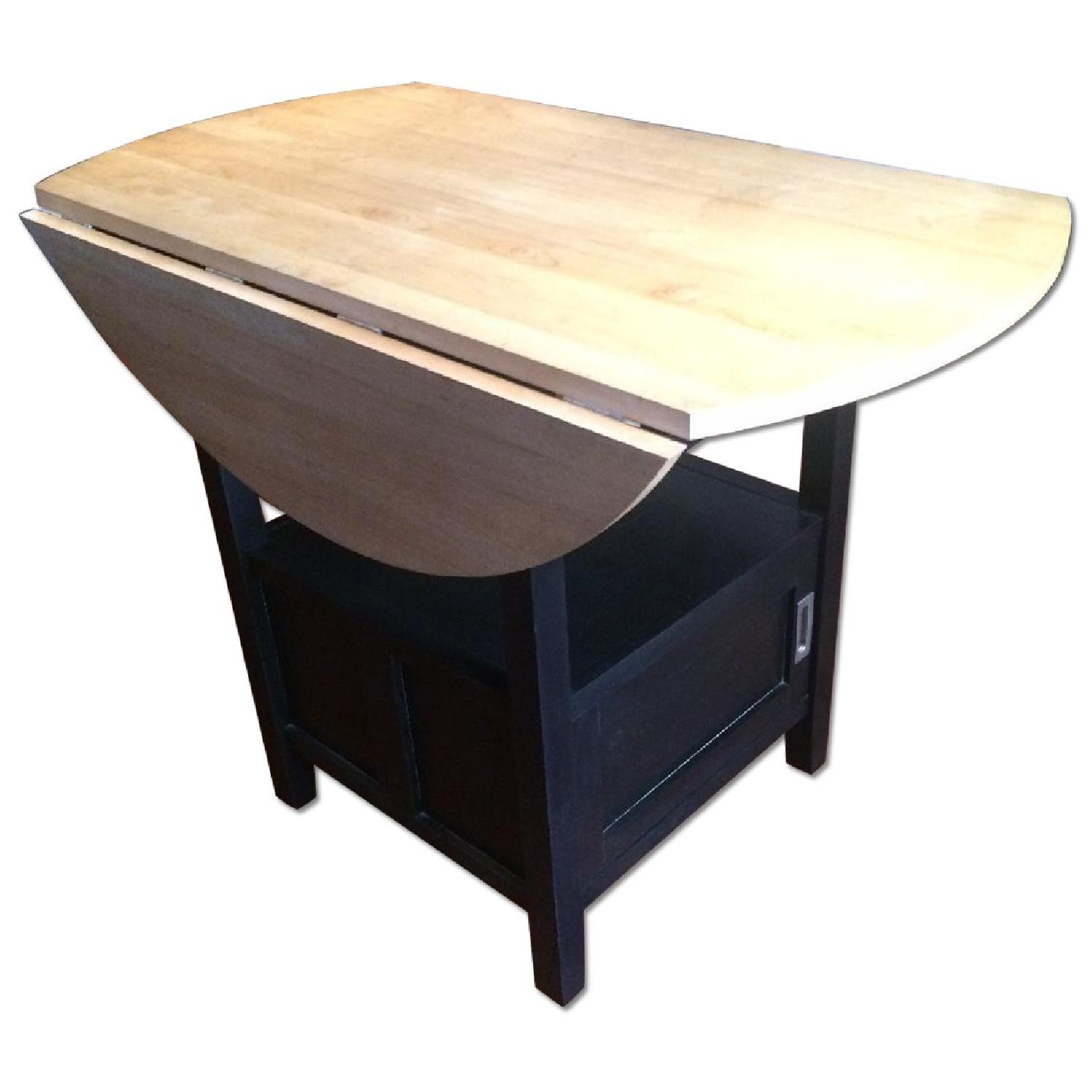 Crate & Barrel High Dining Table w/ 4 Stools - AptDeco