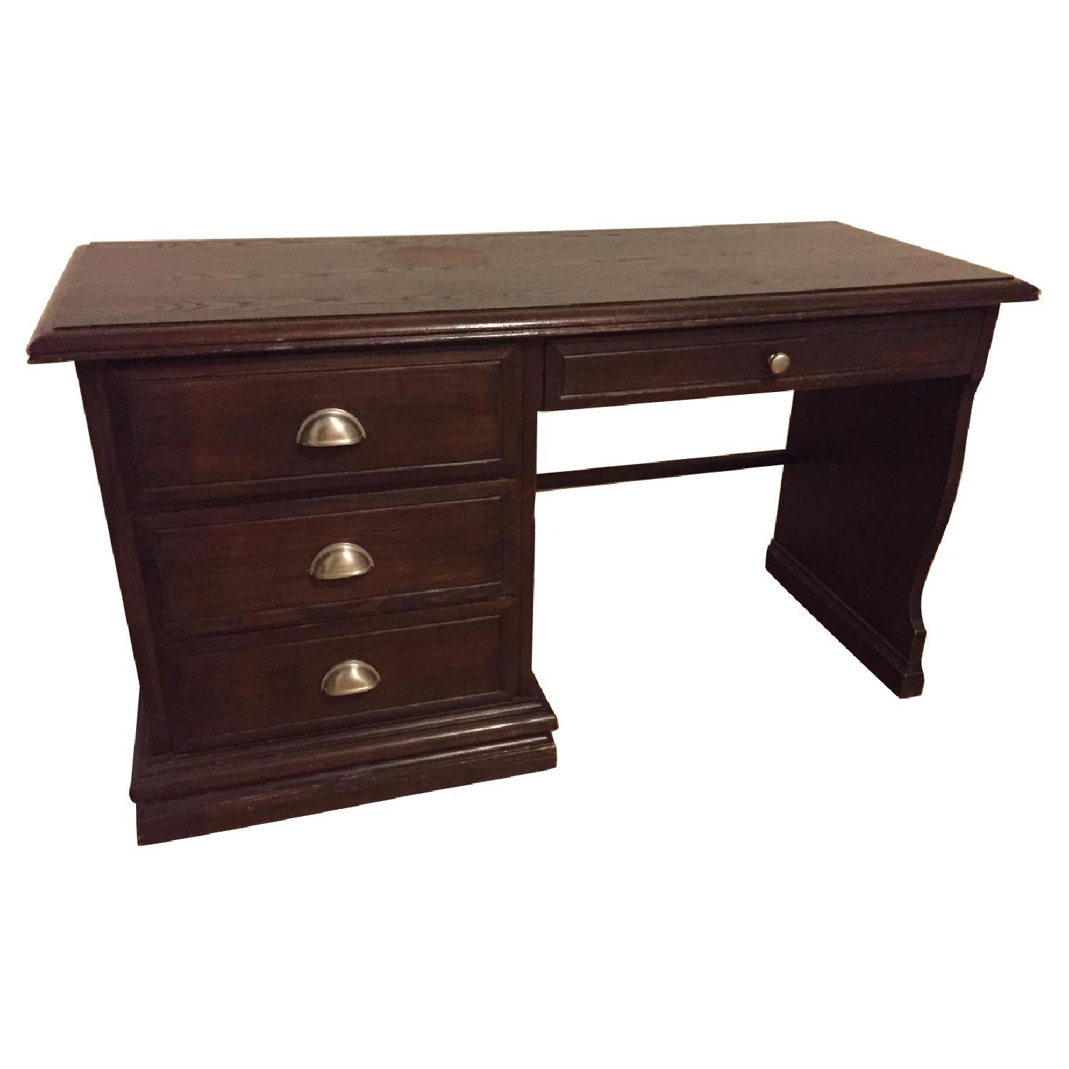 Antique Wood Desk - AptDeco