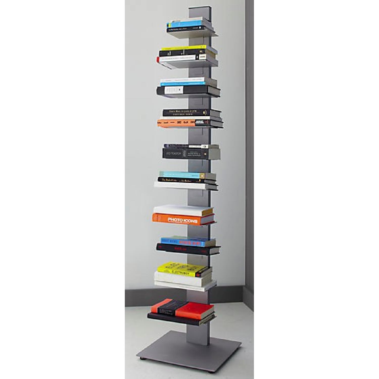 CB2 Array Silver Bookcase - AptDeco