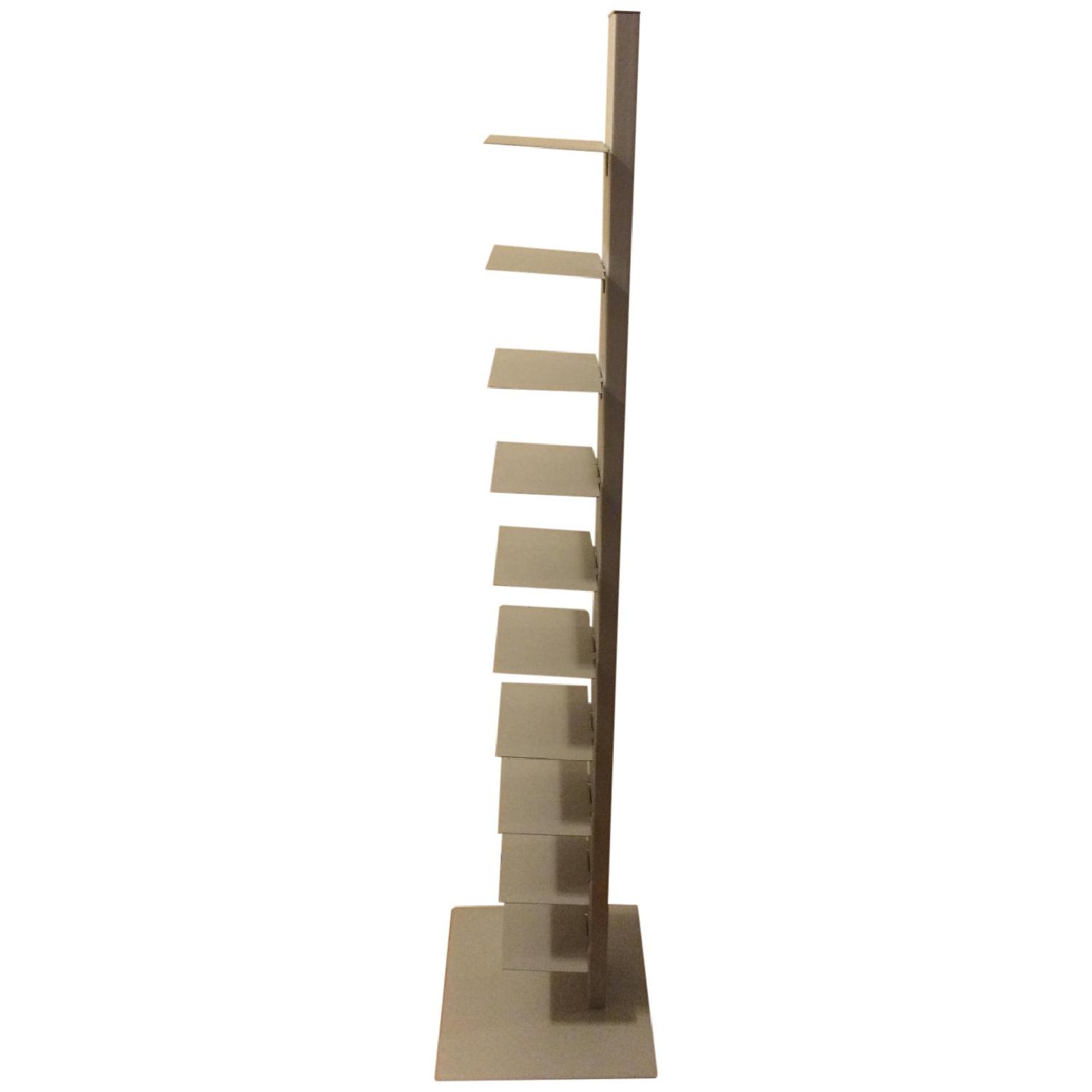 CB2 Array Silver Bookcase - AptDeco