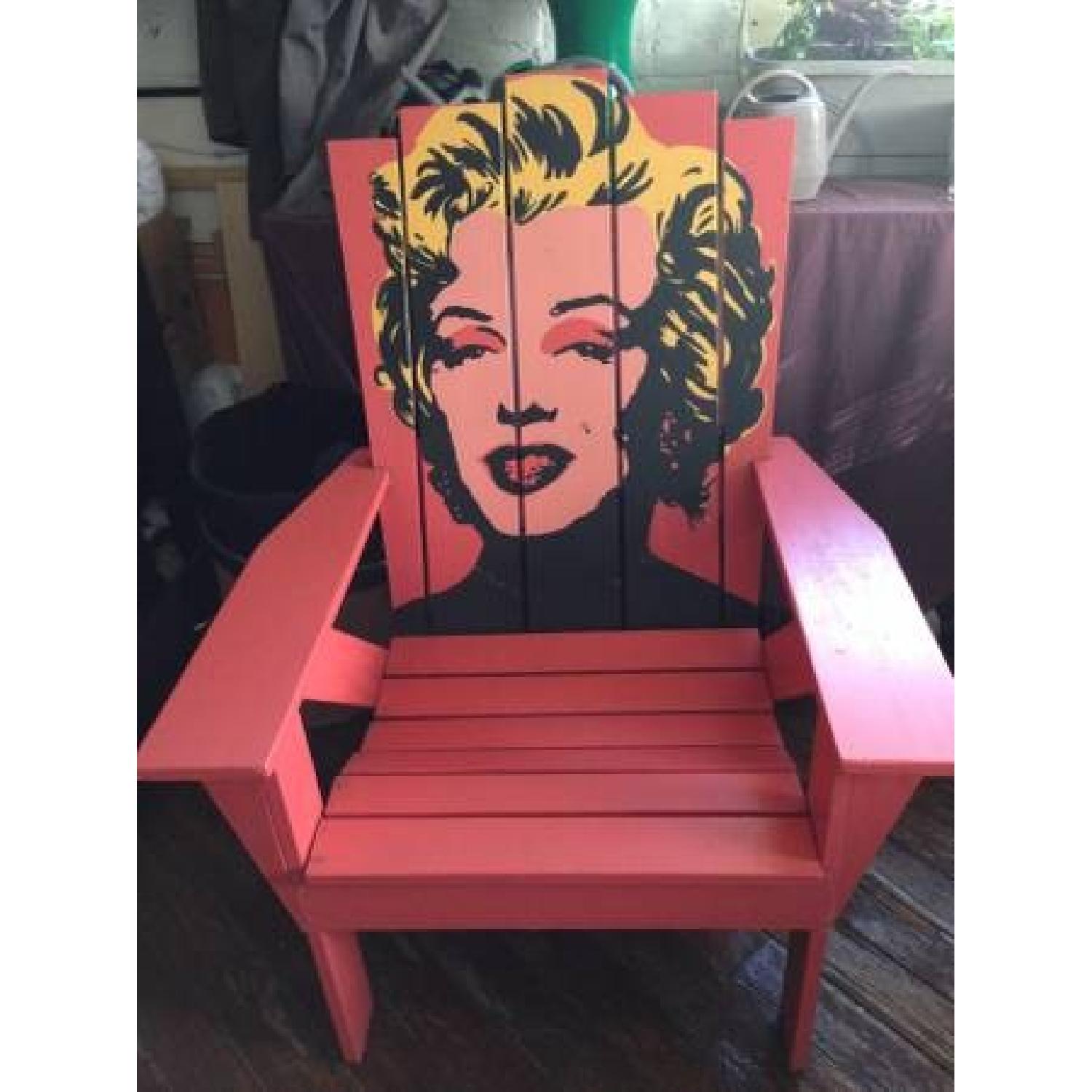 Hand Painted Marilyn Monroe Chair - AptDeco