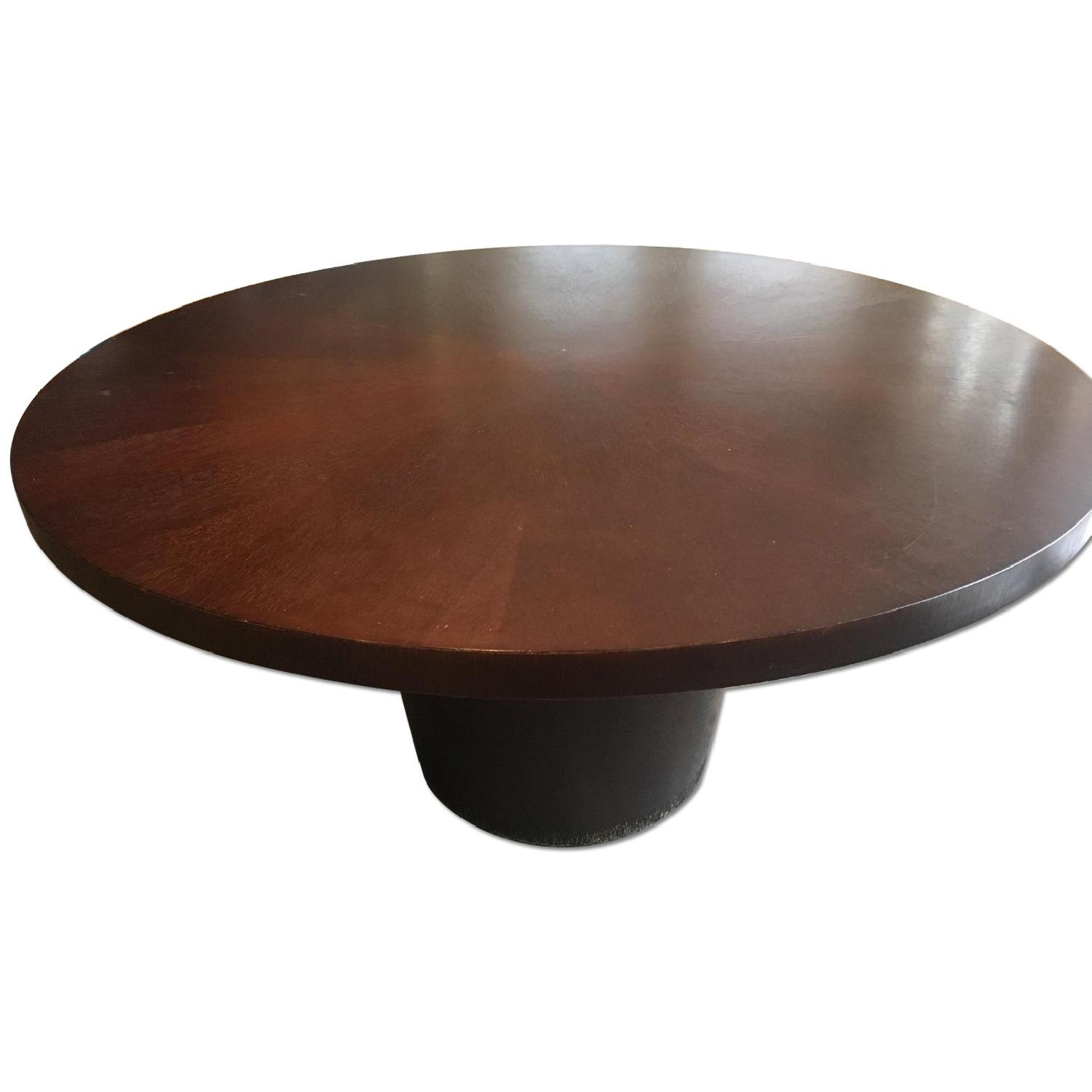 Crate & Barrel Round Dining Table - AptDeco